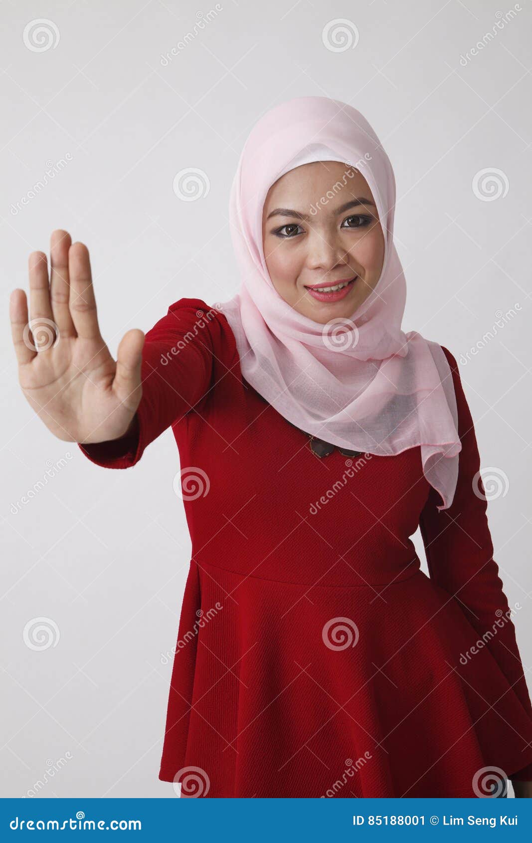 Stop stock image. Image of refusal, girl, hijab, confident - 85188001