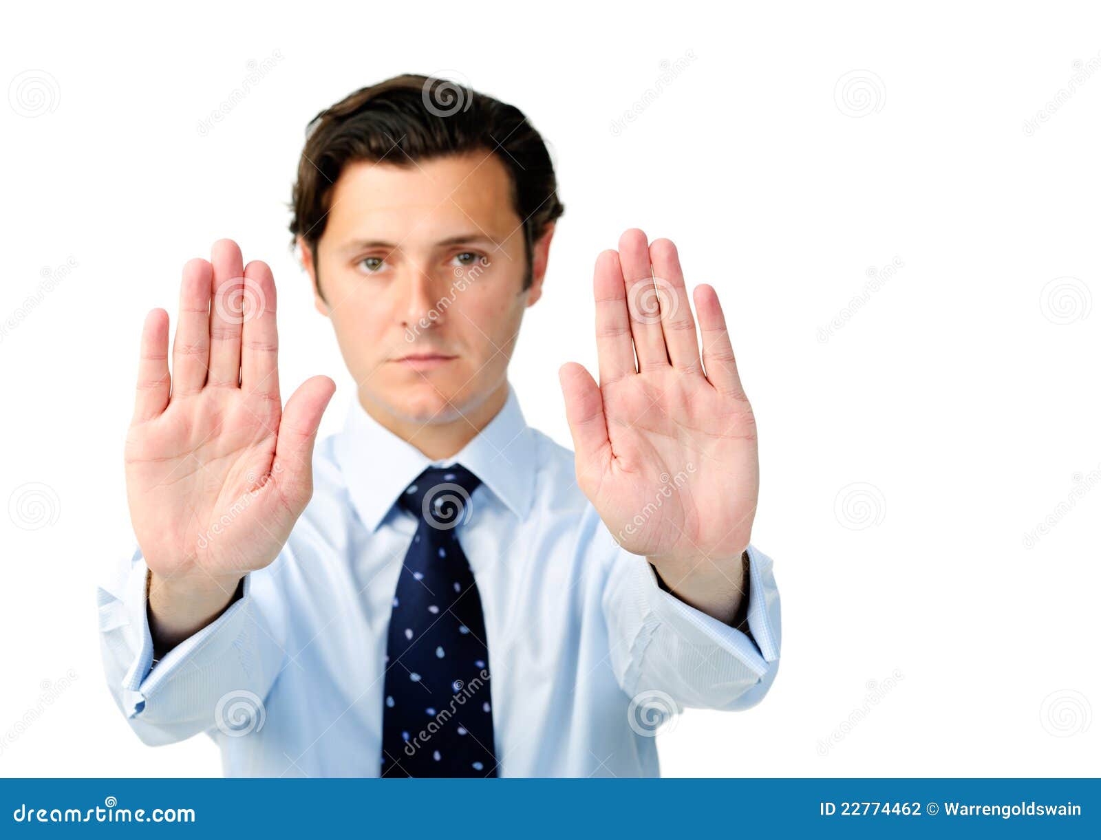 Stop man business stock photo. Image of caucasian, business - 22774462