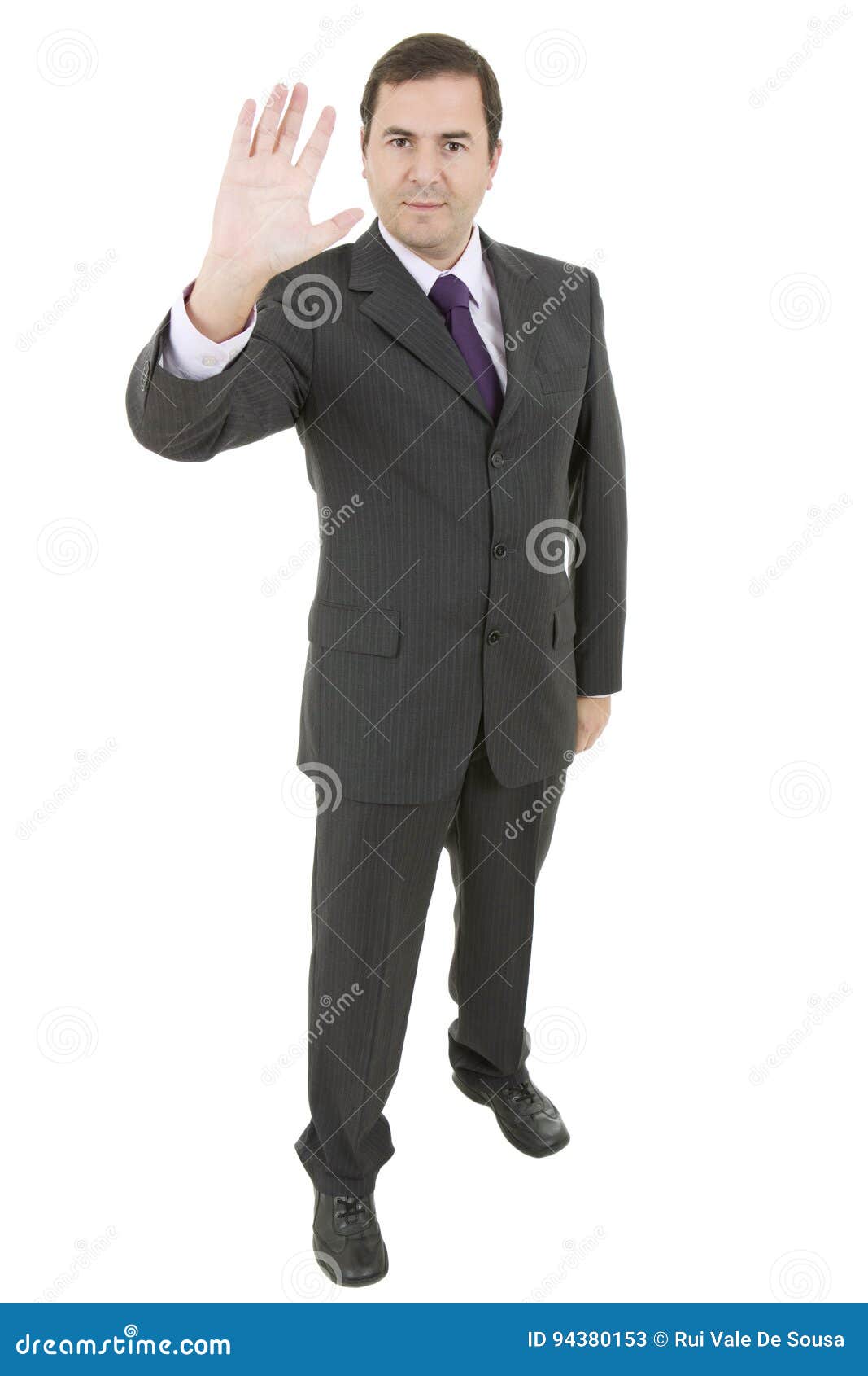 Stop man stock image. Image of control, caucasian, facing - 94380153