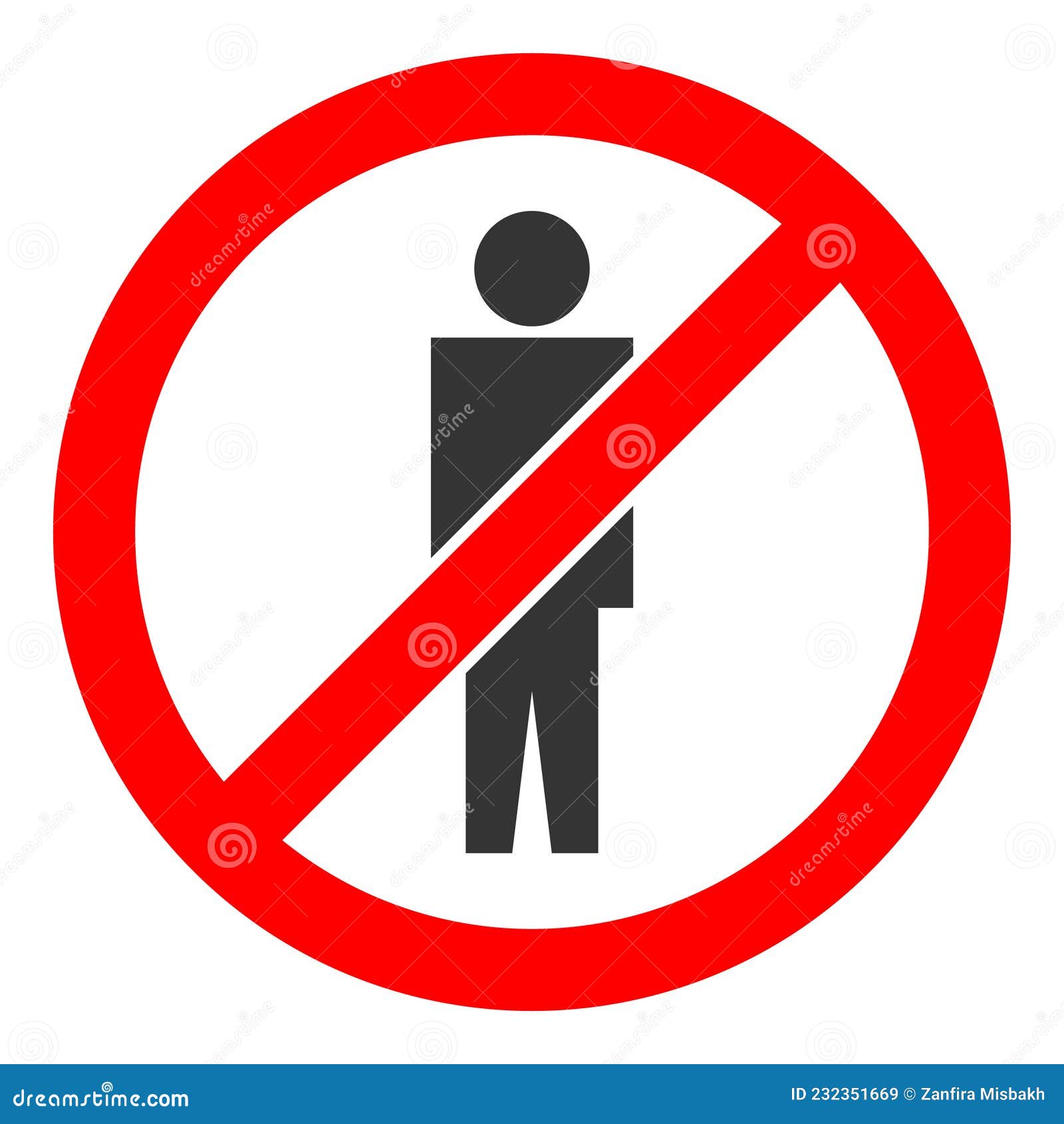 Stop Man Vector Icon Illustration Stock Vector - Illustration of icon ...