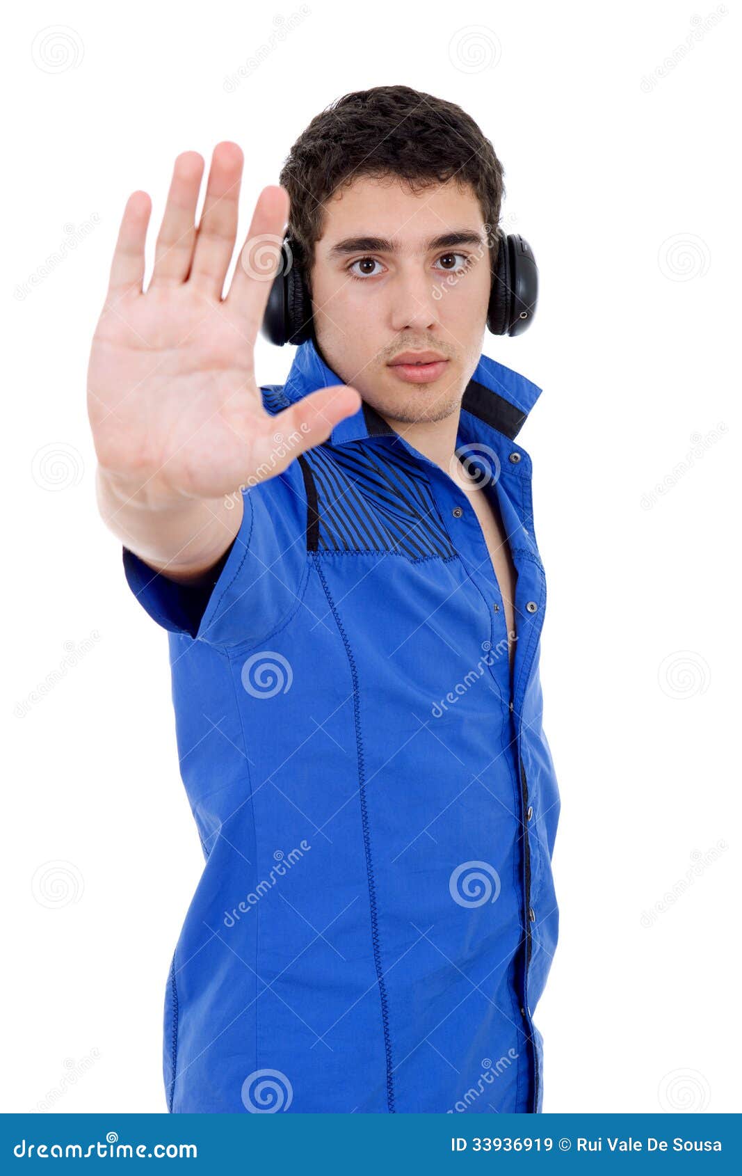 Stop man stock image. Image of close, showing, smile - 33936919