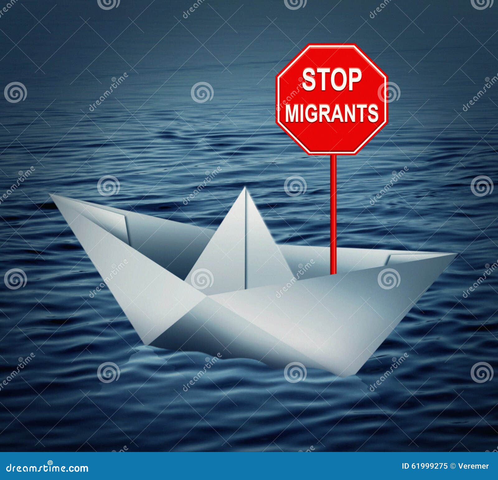 Stop Migrants - Concept Graphic Stock Image - Image of letters, graphic ...