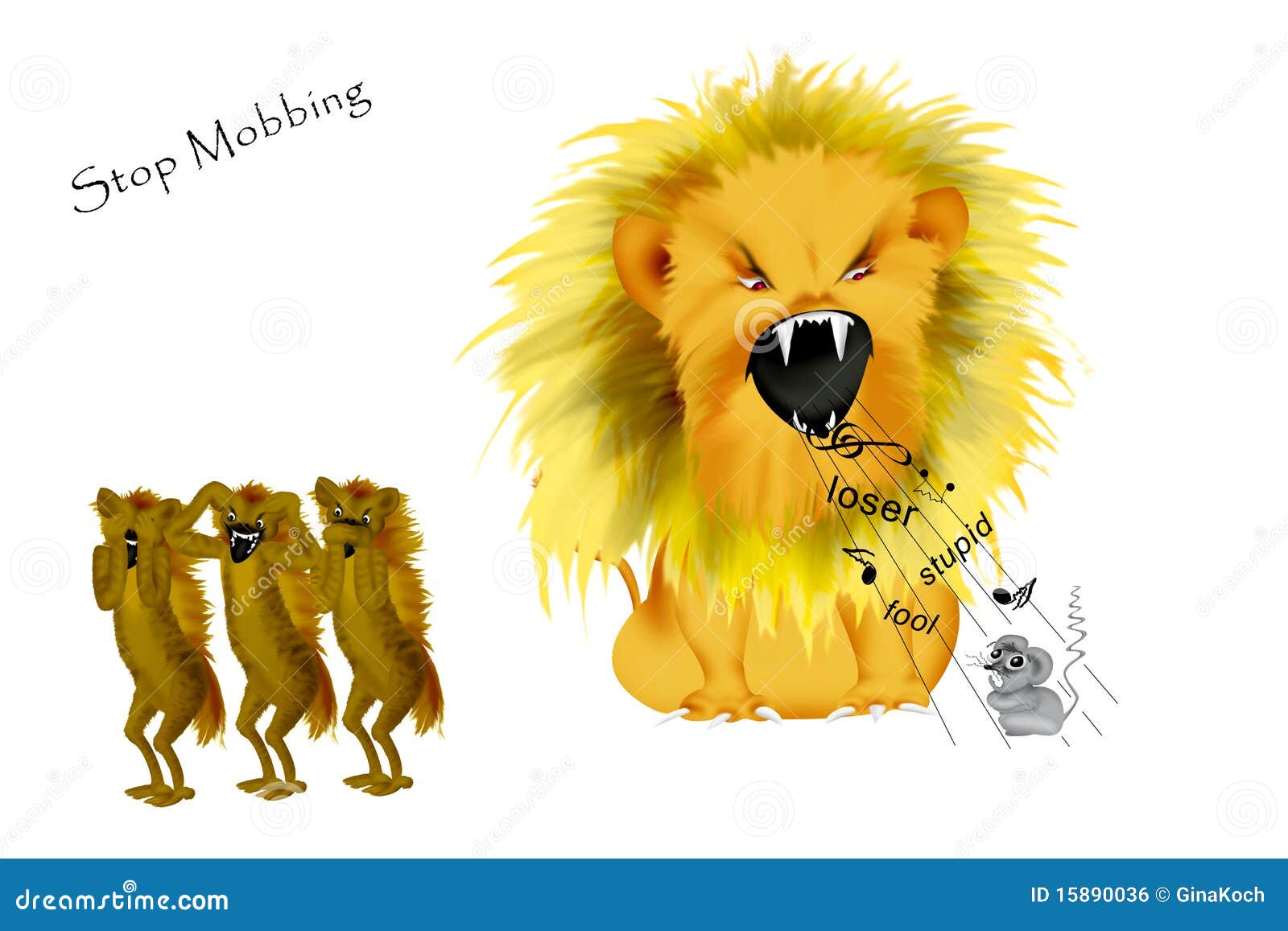 Stop Mobbing, Bullying Trolling Vector | CartoonDealer.com #226639656