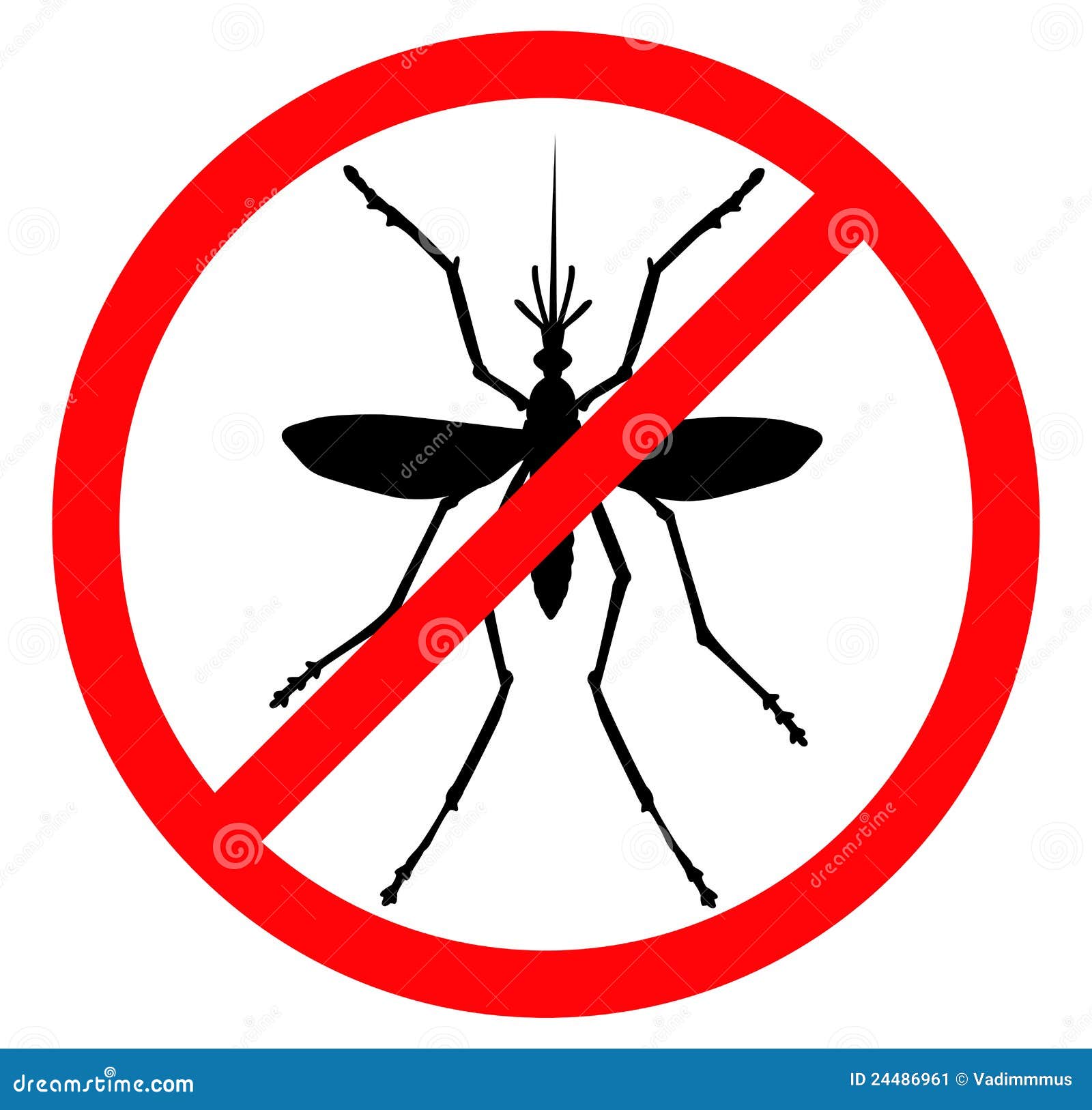 Stop mosquito stock vector. Illustration of dengue, gnat - 24486961
