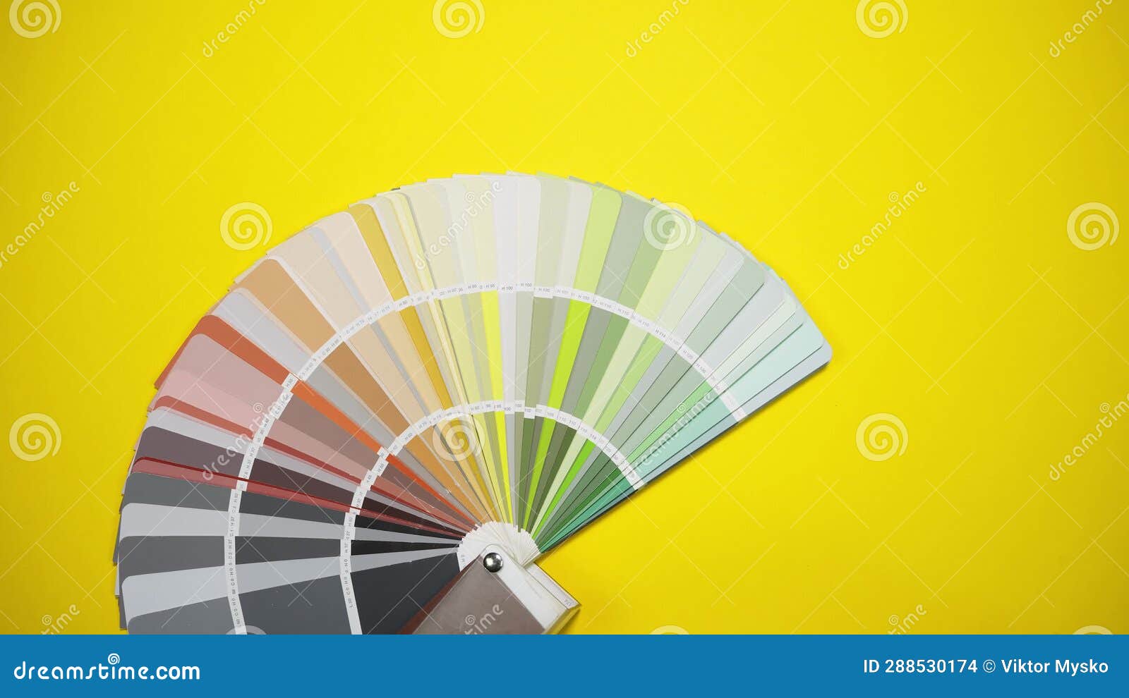 Stop Motion Animation Choosing Samples of Wall Paint. Interior Design ...