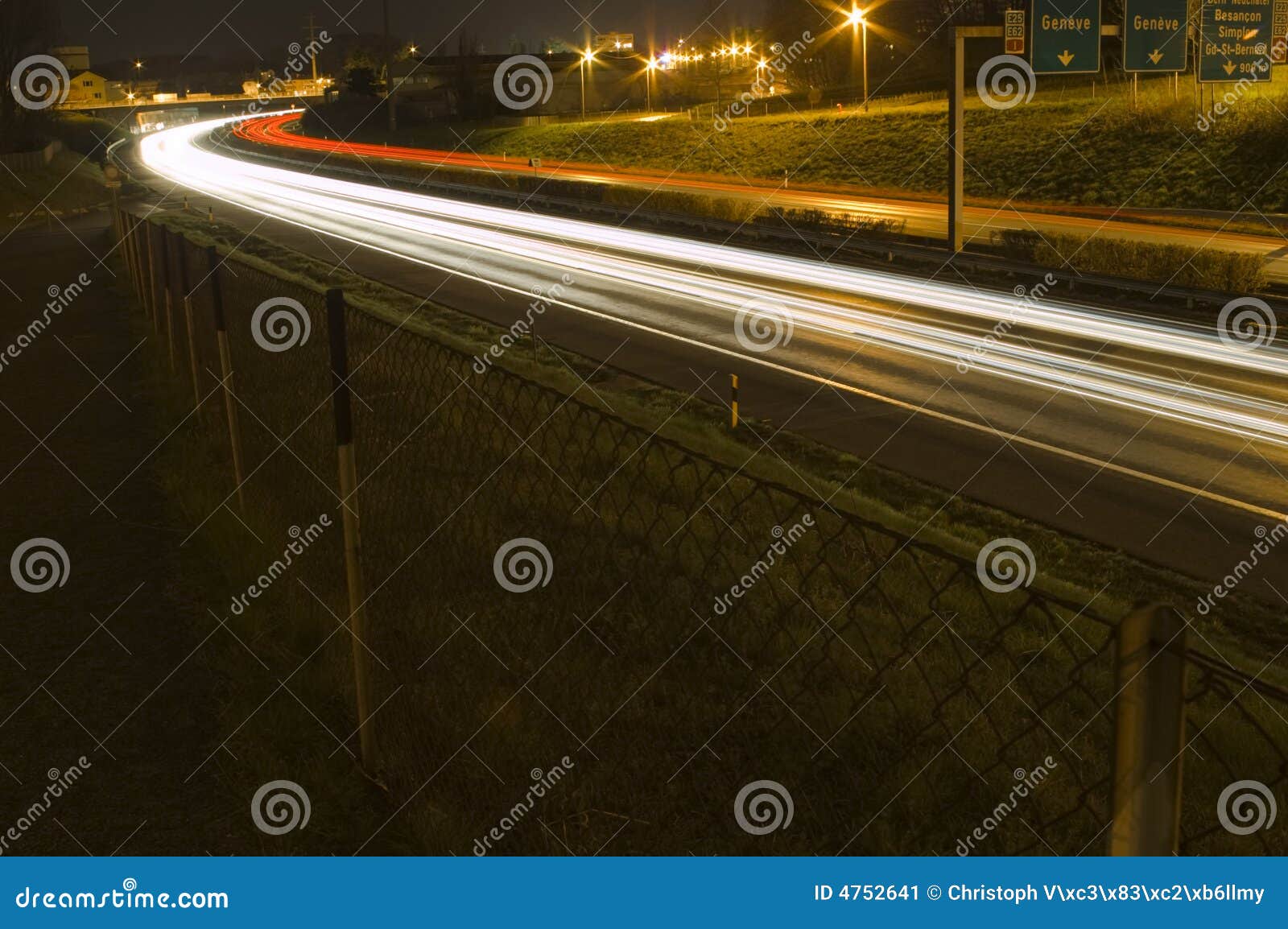 Stop Motion Car Lights Picture. Image: 4752641