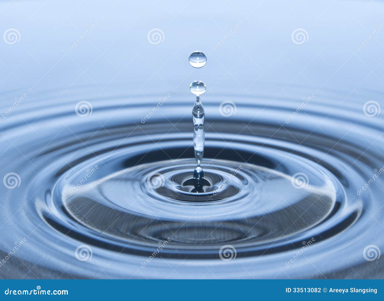 Stop Motion of Droplet on Water Surface Stock Photo - Image of ...