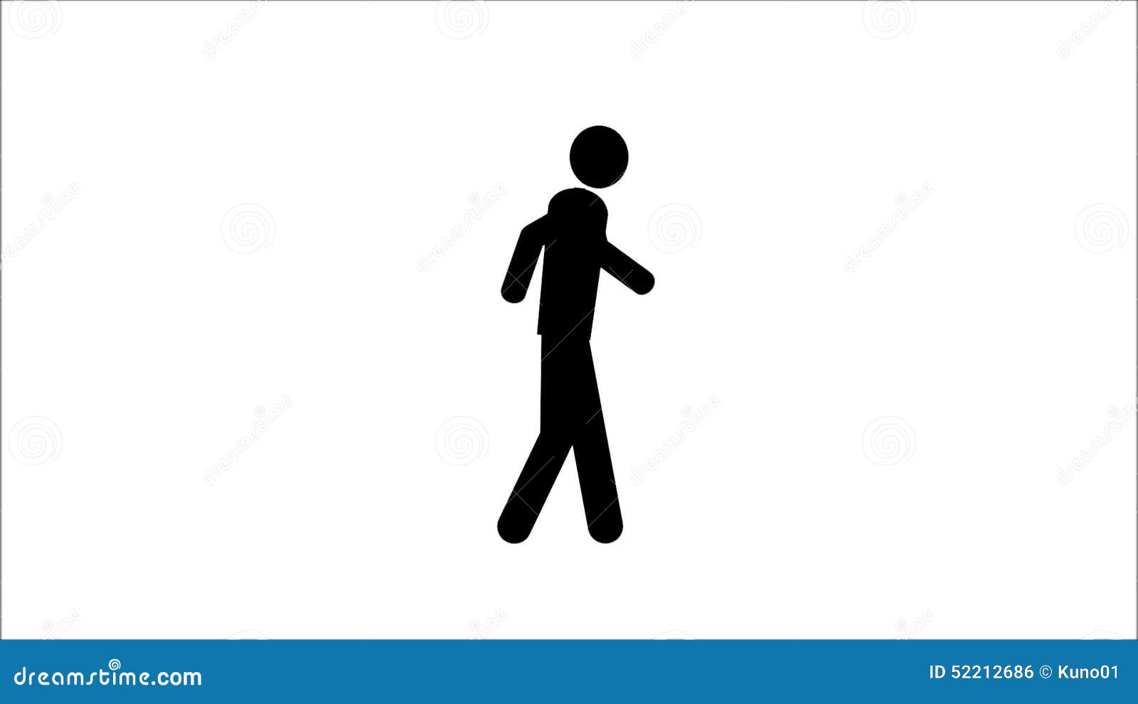 Stop motion - walking man stock footage. Video of southpole - 52212686