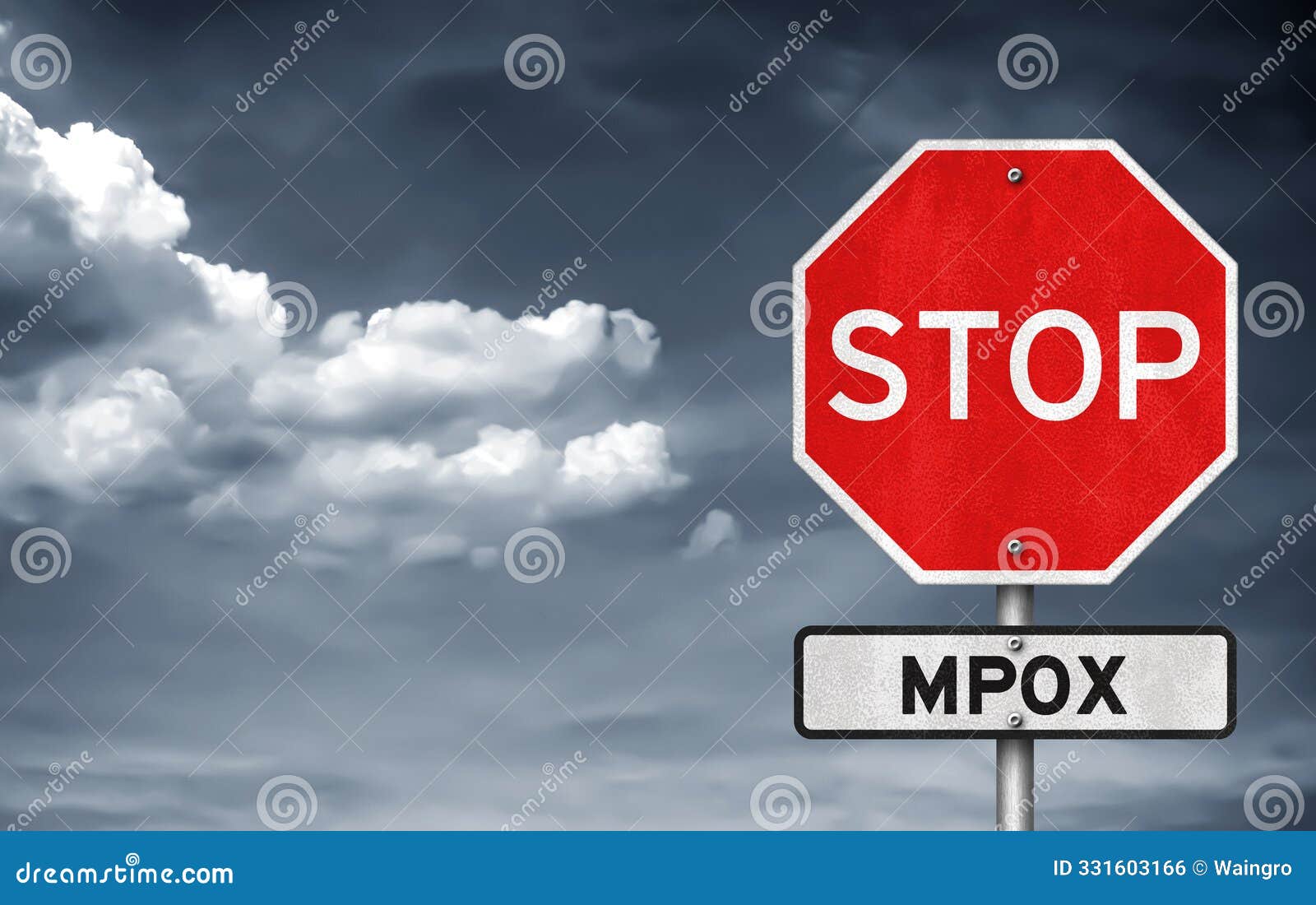 Stop Mpox Sign Formerly Known As Monkeypox Stock Photo - Image of ...