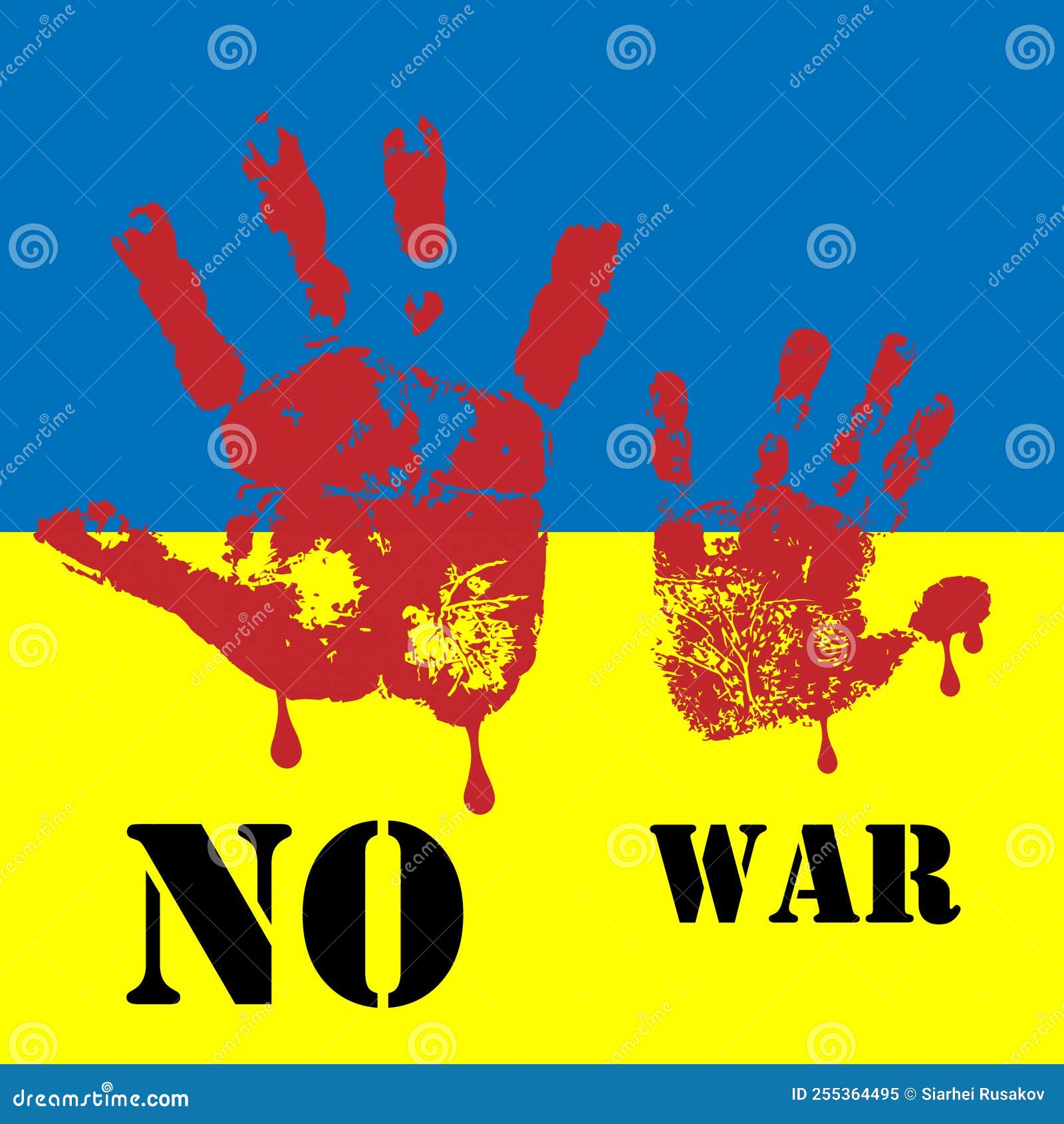 Stop, No War. Typographic Retro Grunge Peace Poster. Vector ...