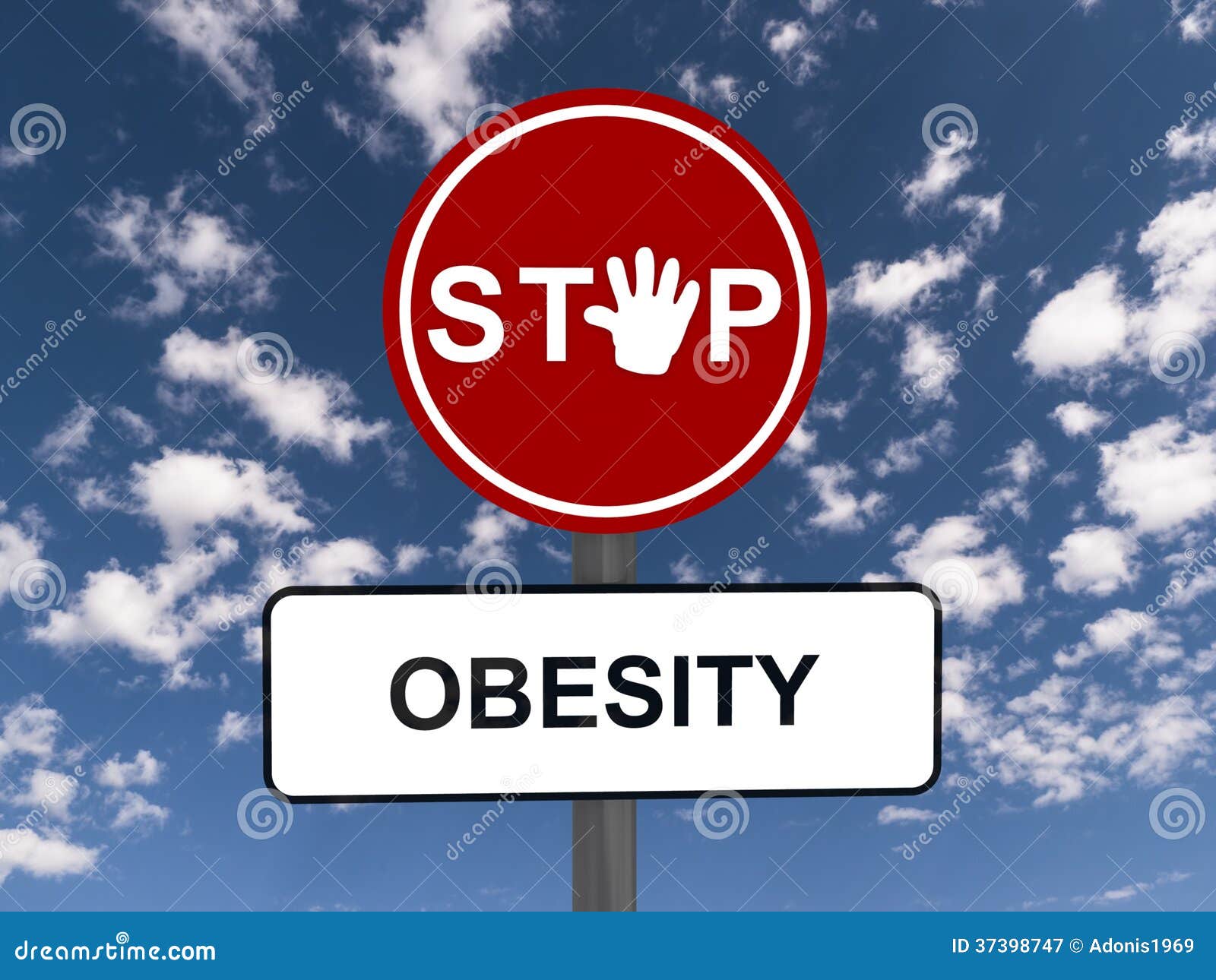 Stop obesity sign stock illustration. Illustration of background - 37398747