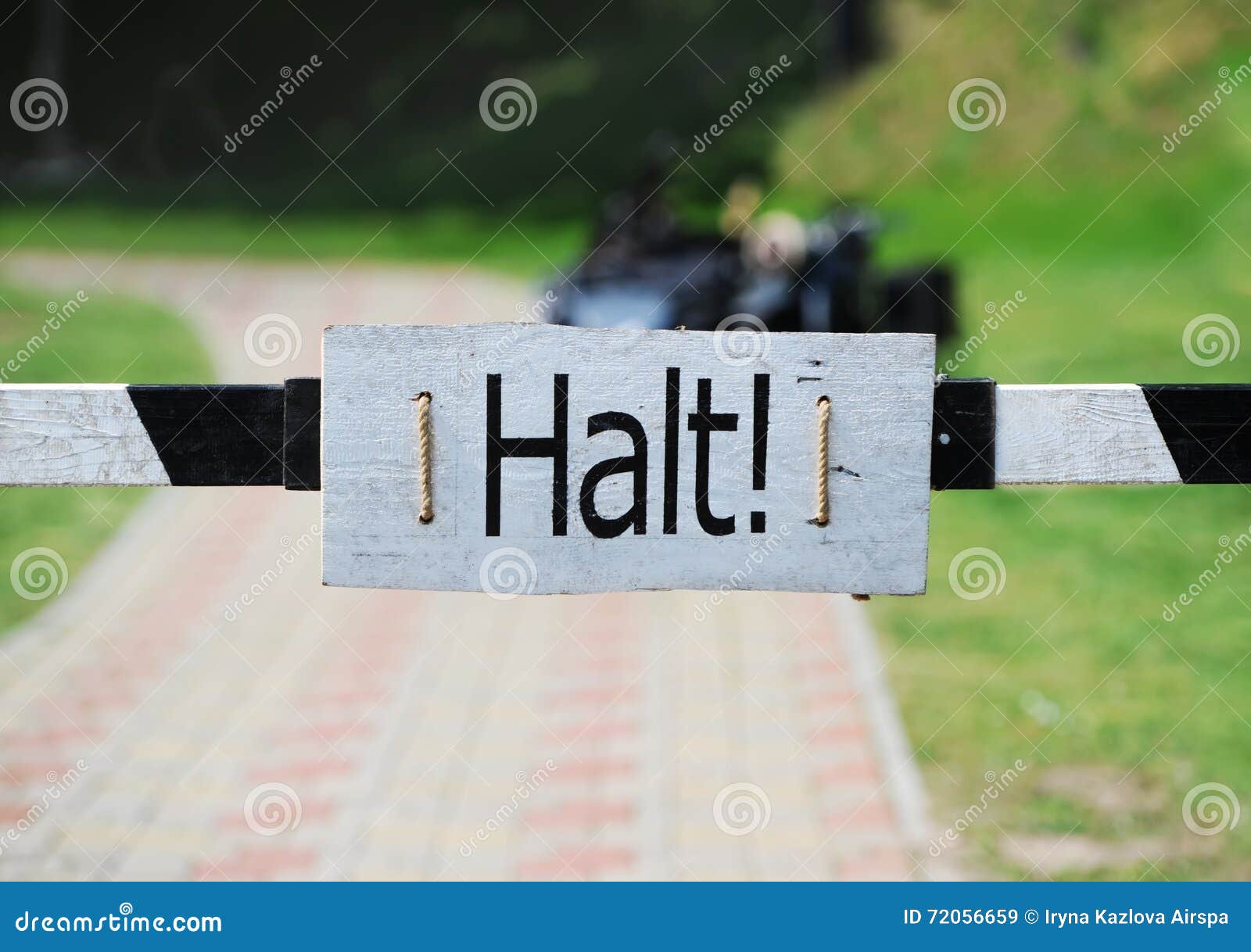 Stop. Pass and Journey are Closed. Stock Image - Image of outdoor ...