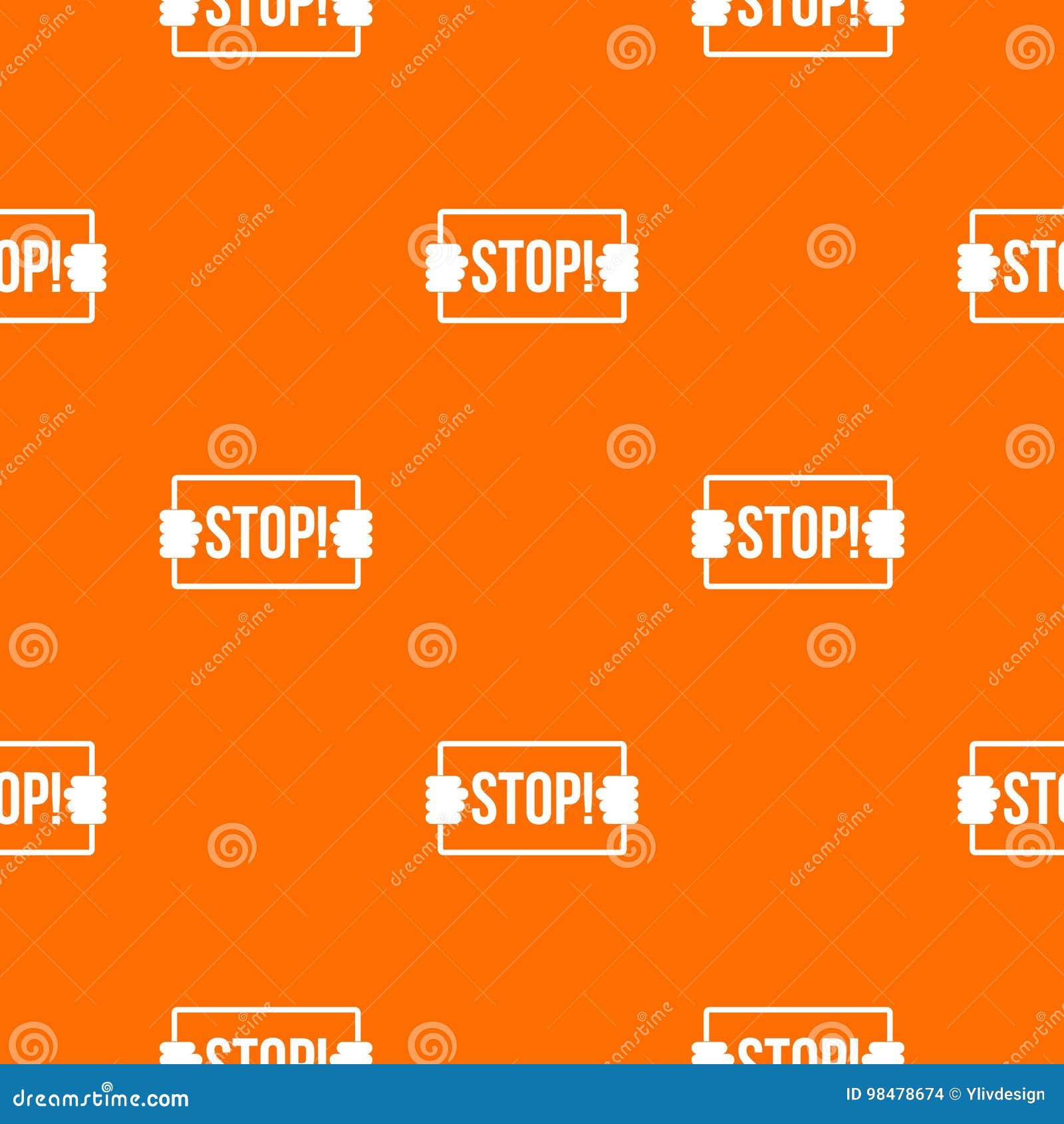 Stop pattern seamless stock vector. Illustration of accident - 98478674