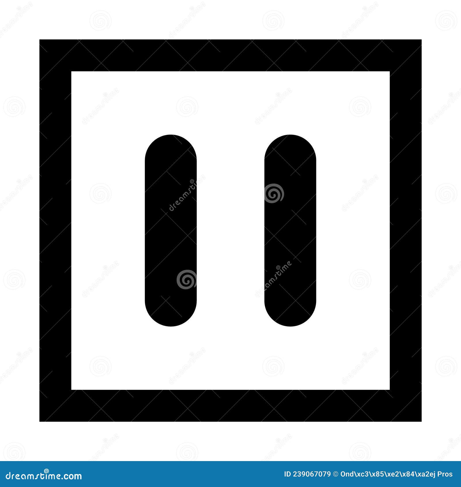 Stop and Pause Icon, Interface Media Button, Internet Player Video ...