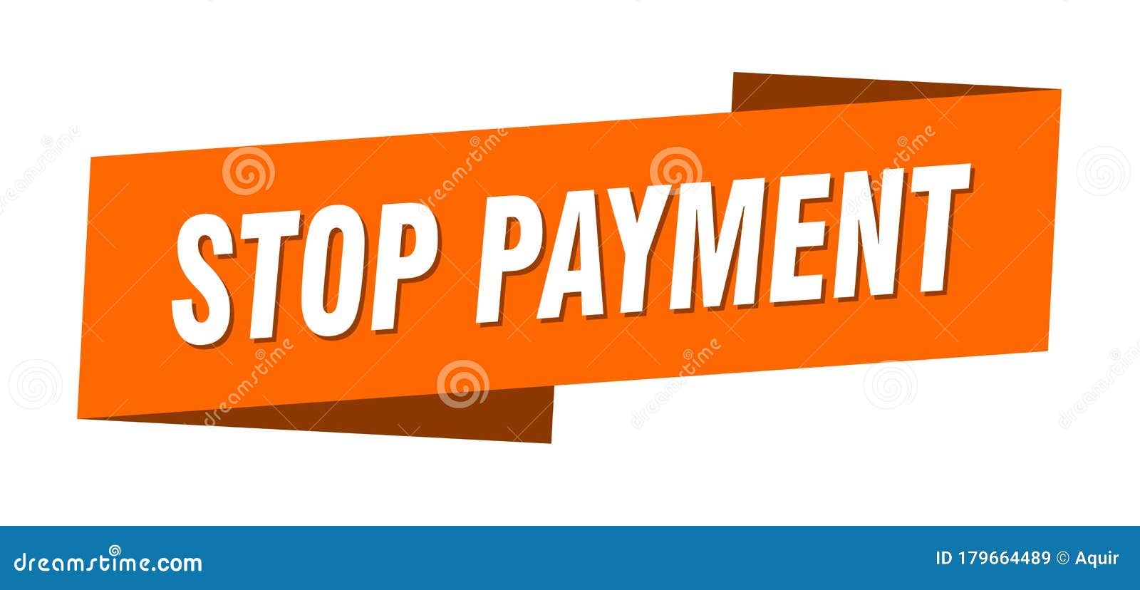 Stop Payment Banner Template. Stop Payment Ribbon Label Stock Vector ...