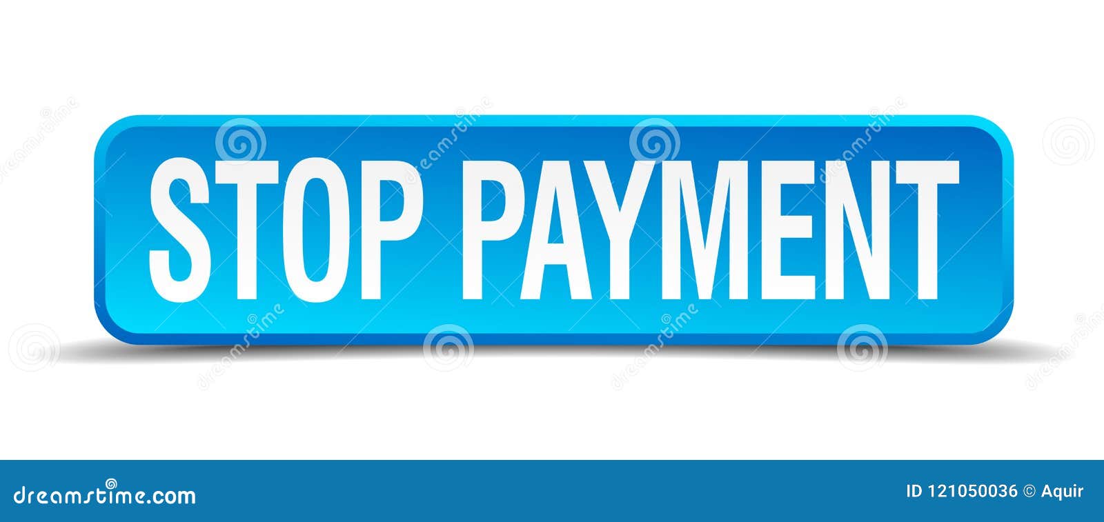 Stop payment button stock vector. Illustration of flat - 121050036
