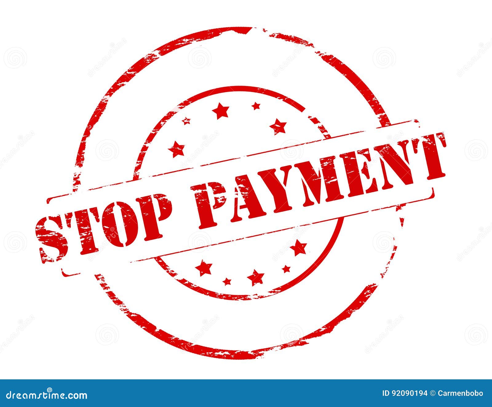 Stop payment stock illustration. Illustration of turn - 92090194