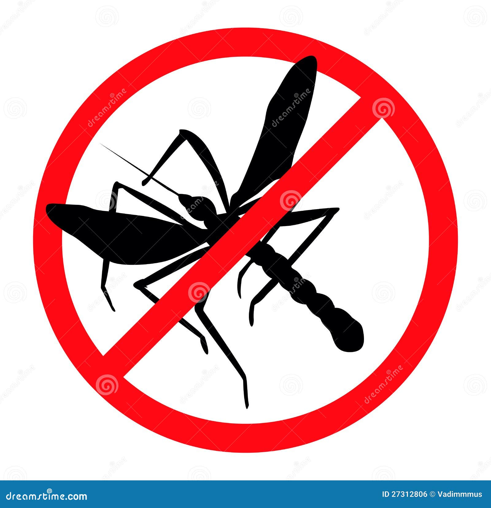 Stop pests stock vector. Illustration of insect, control - 27312806