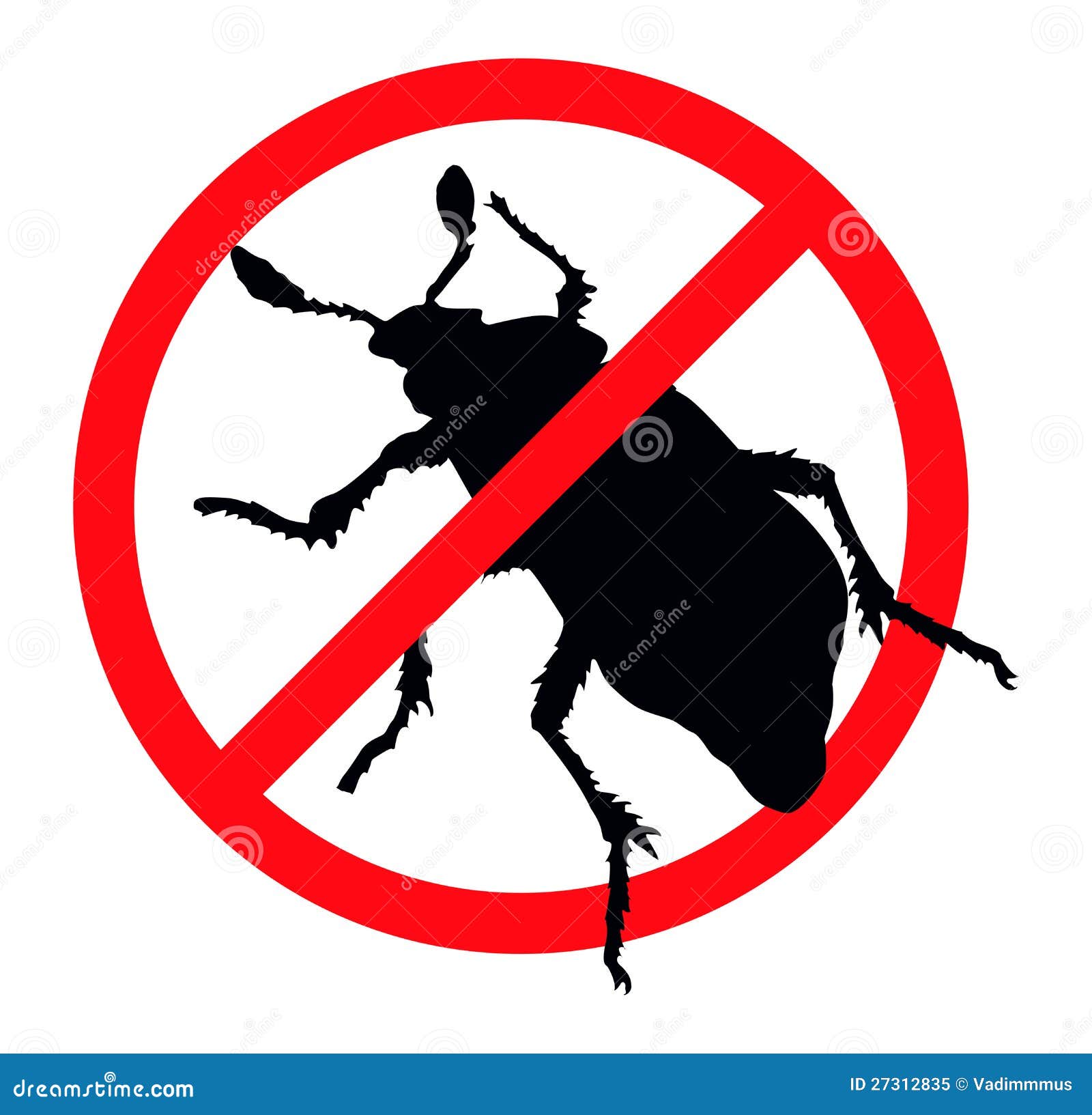 Stop pests stock vector. Illustration of clip, creature - 27312835