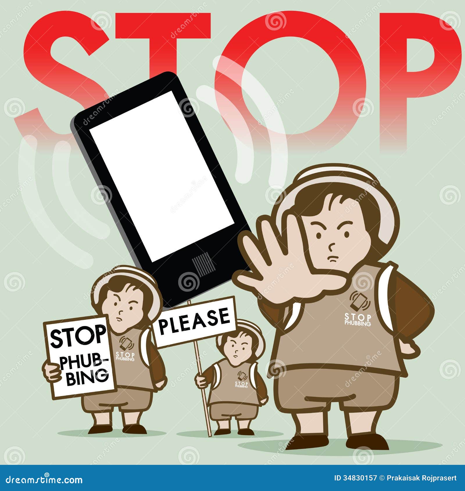 Stop Phubbing, Infographics . Cartoon Vector | CartoonDealer.com #34722329