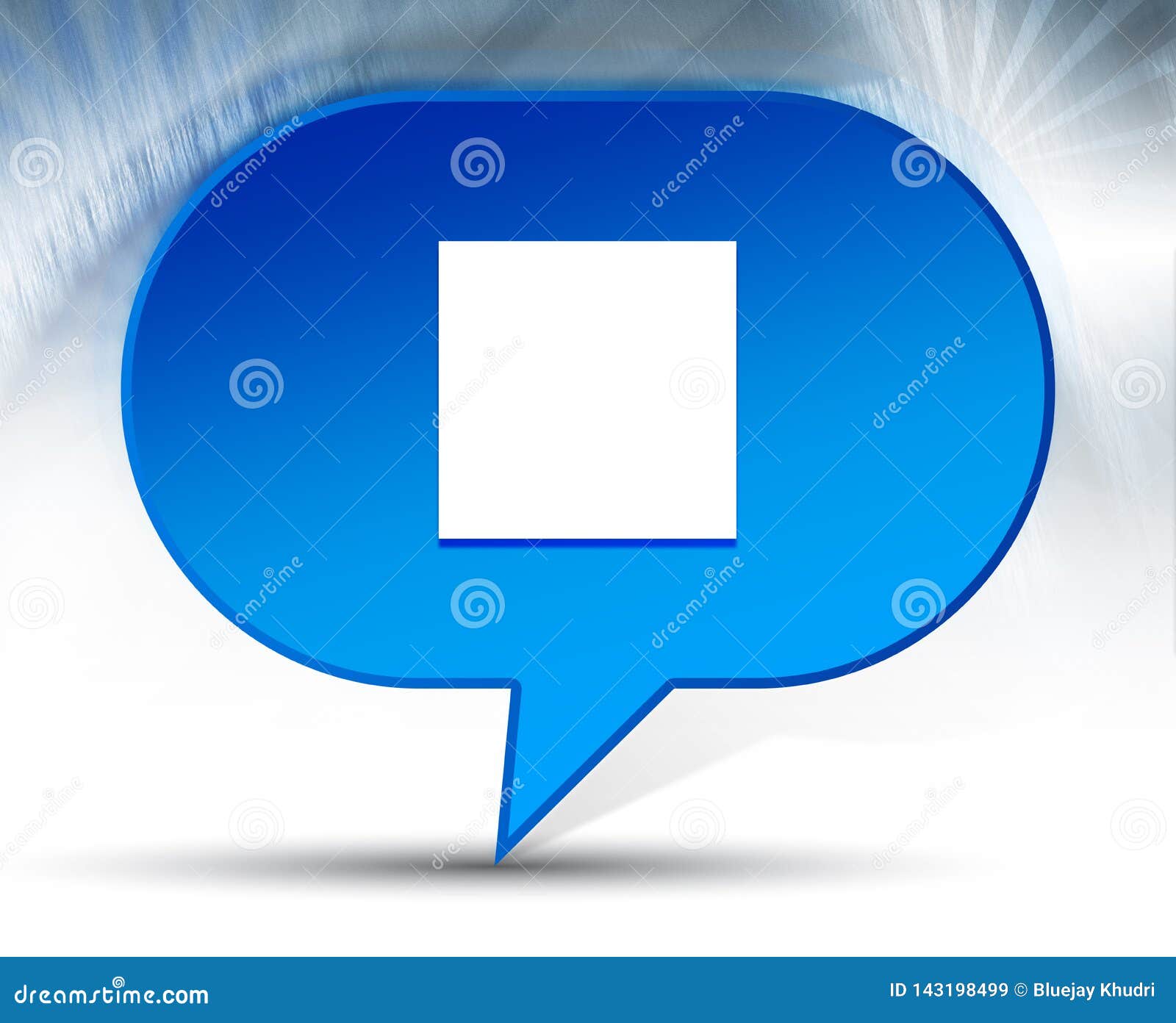 Stop Play Icon Blue Bubble Background Stock Illustration - Illustration ...