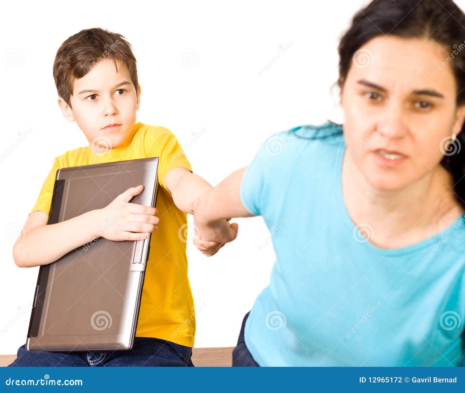 Stop playing stock photo. Image of mother, working, dependency - 12965172