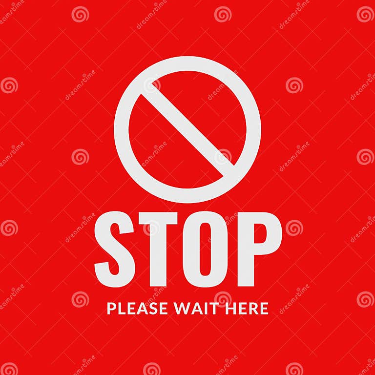 Stop stock illustration. Illustration of poster, label - 263222913