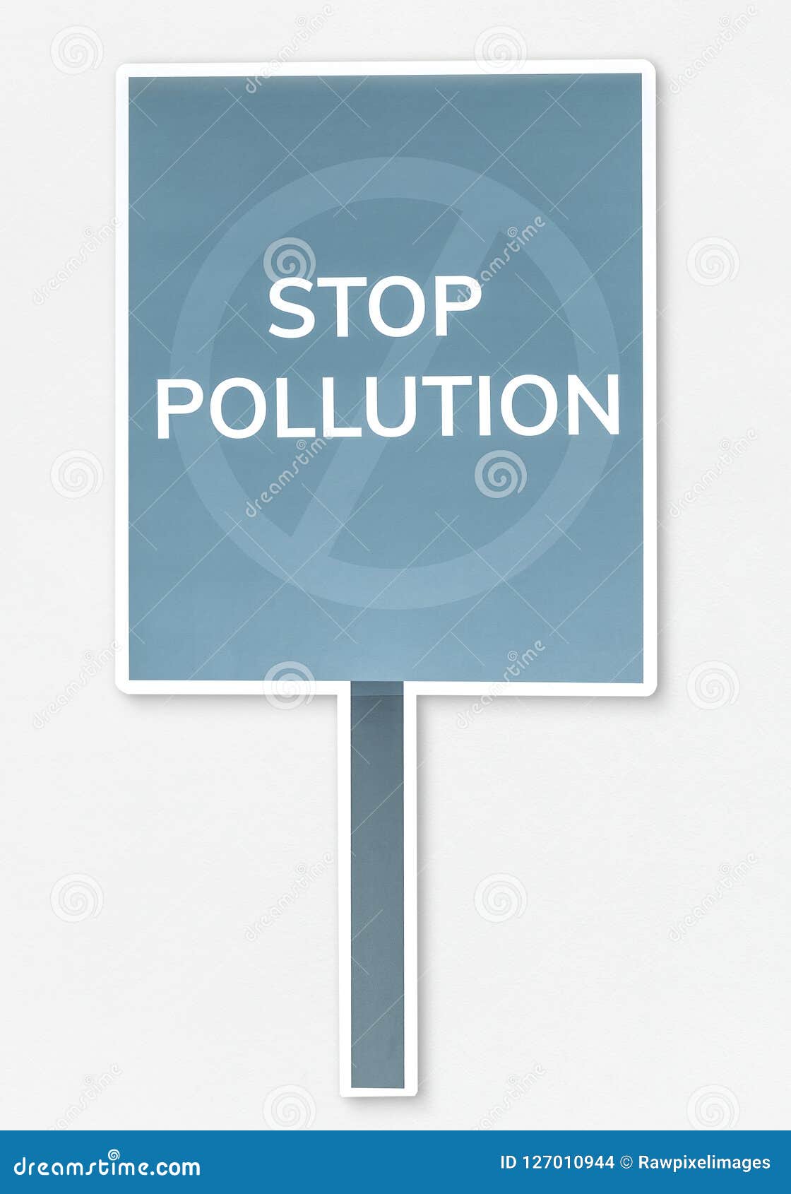 Stop Pollution Protest Post Illustration | CartoonDealer.com #127010944