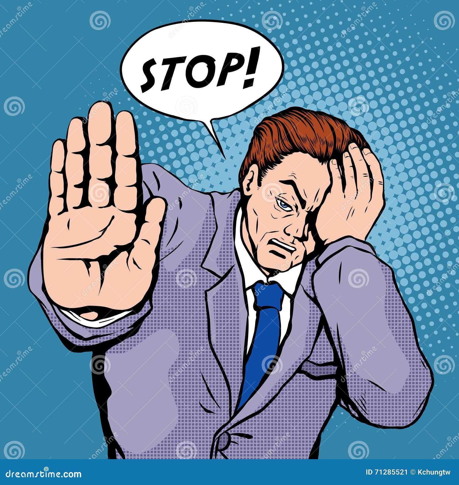 Stop pop art illustration stock vector. Illustration of vector - 71285521