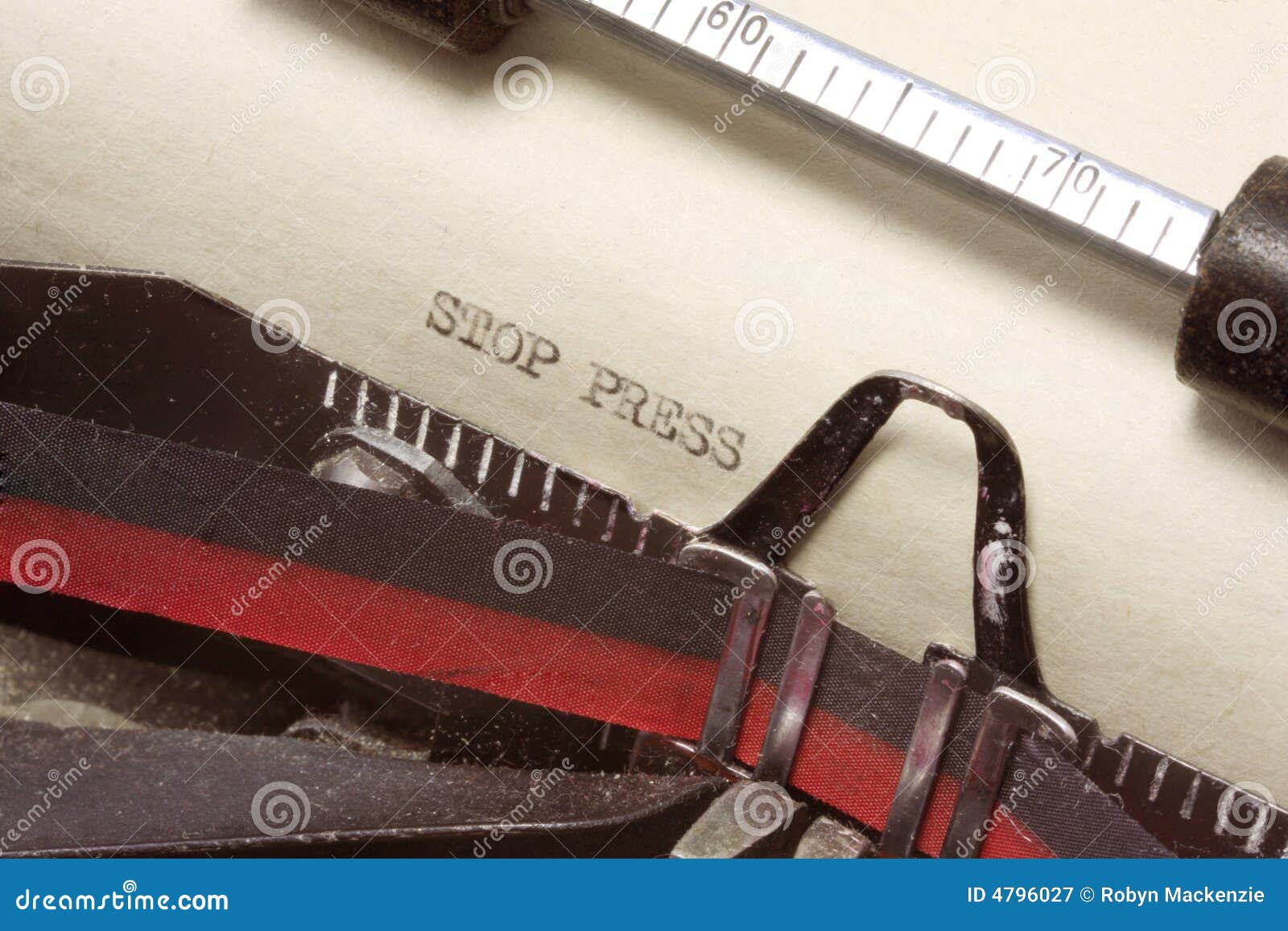 Stop Press stock image. Image of vintage, business, typewriter - 4796027