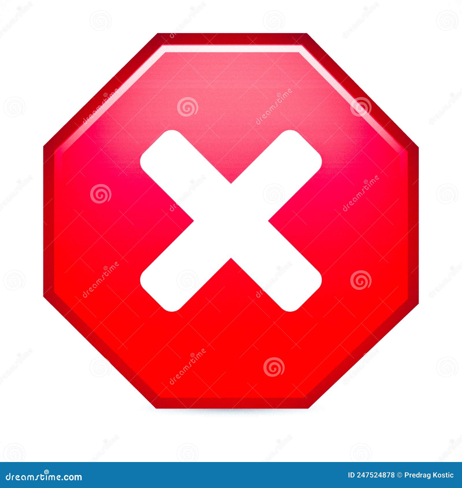 Stop Process Icon Illustration. Stock Illustration - Illustration of ...