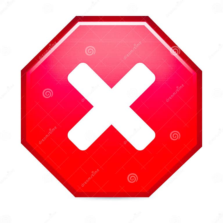 Stop Process Icon Illustration. Stock Illustration - Illustration of ...