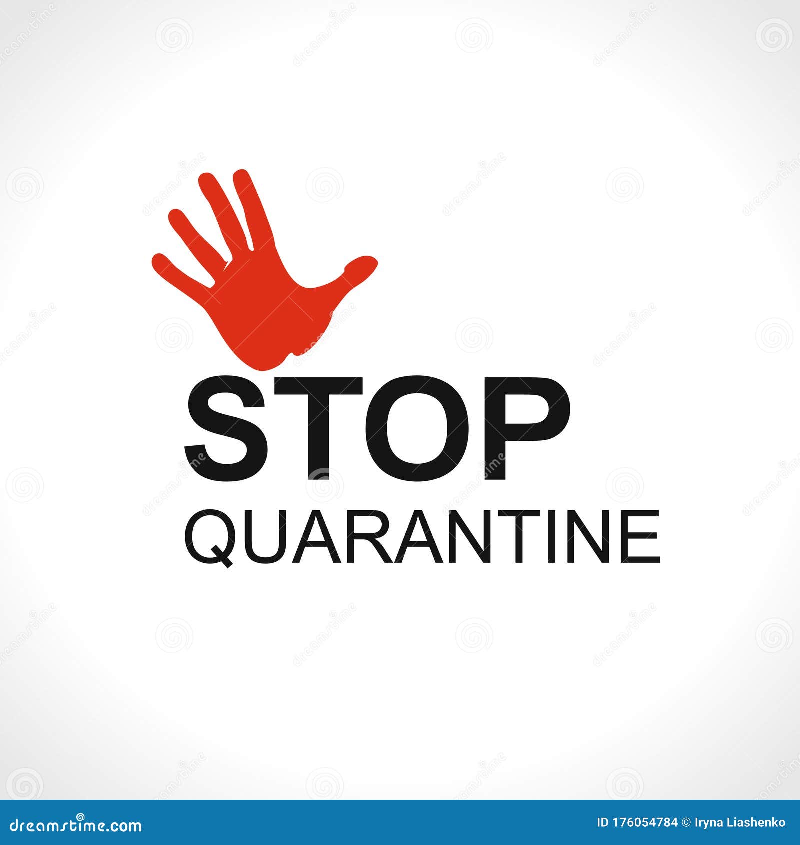 STOP. Quarantine. No Entry. Vector Information Template Stock ...