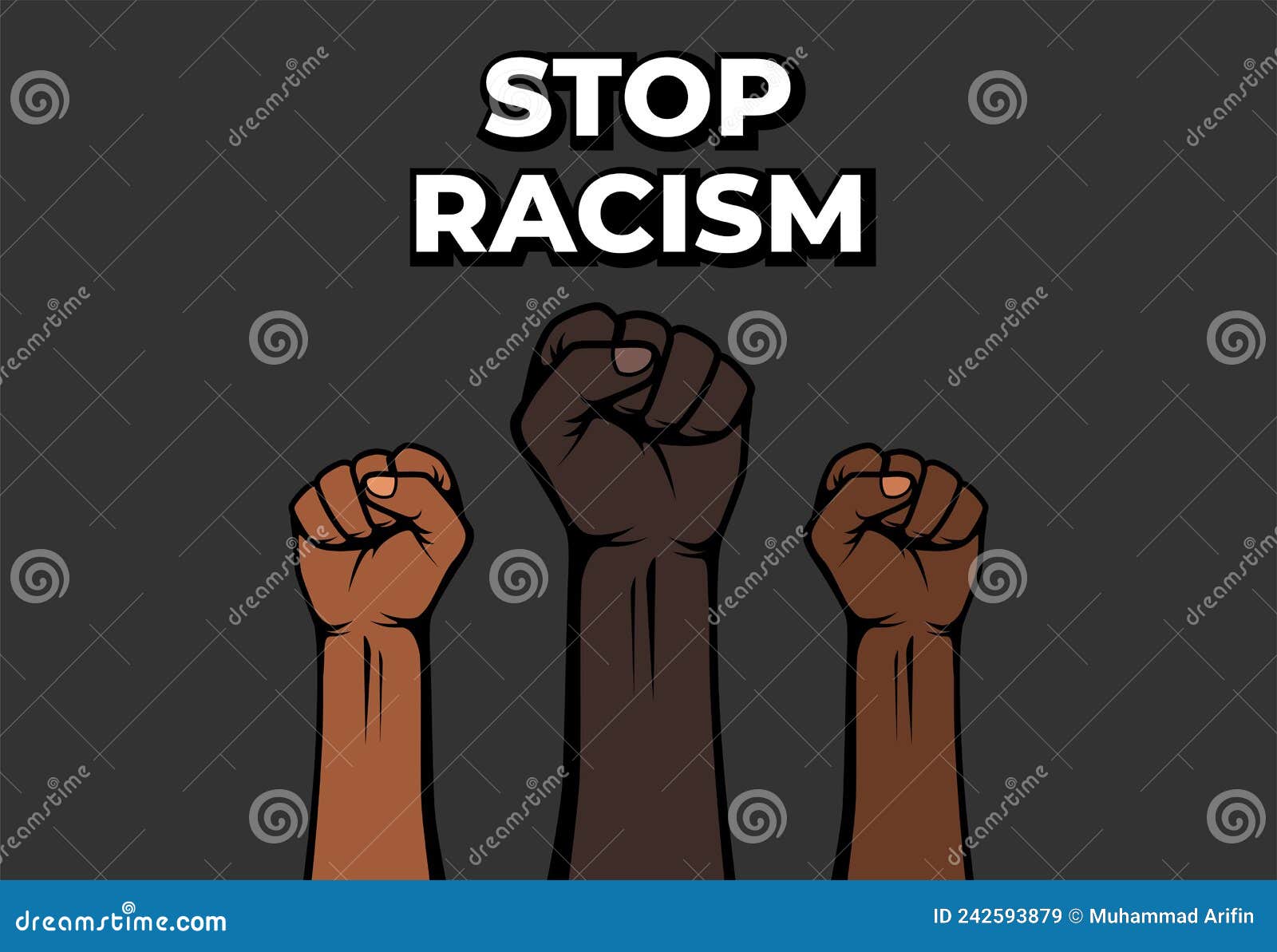 End Racism Sign 1960 Decade Style With Kkk Silhouette And Black Lives ...