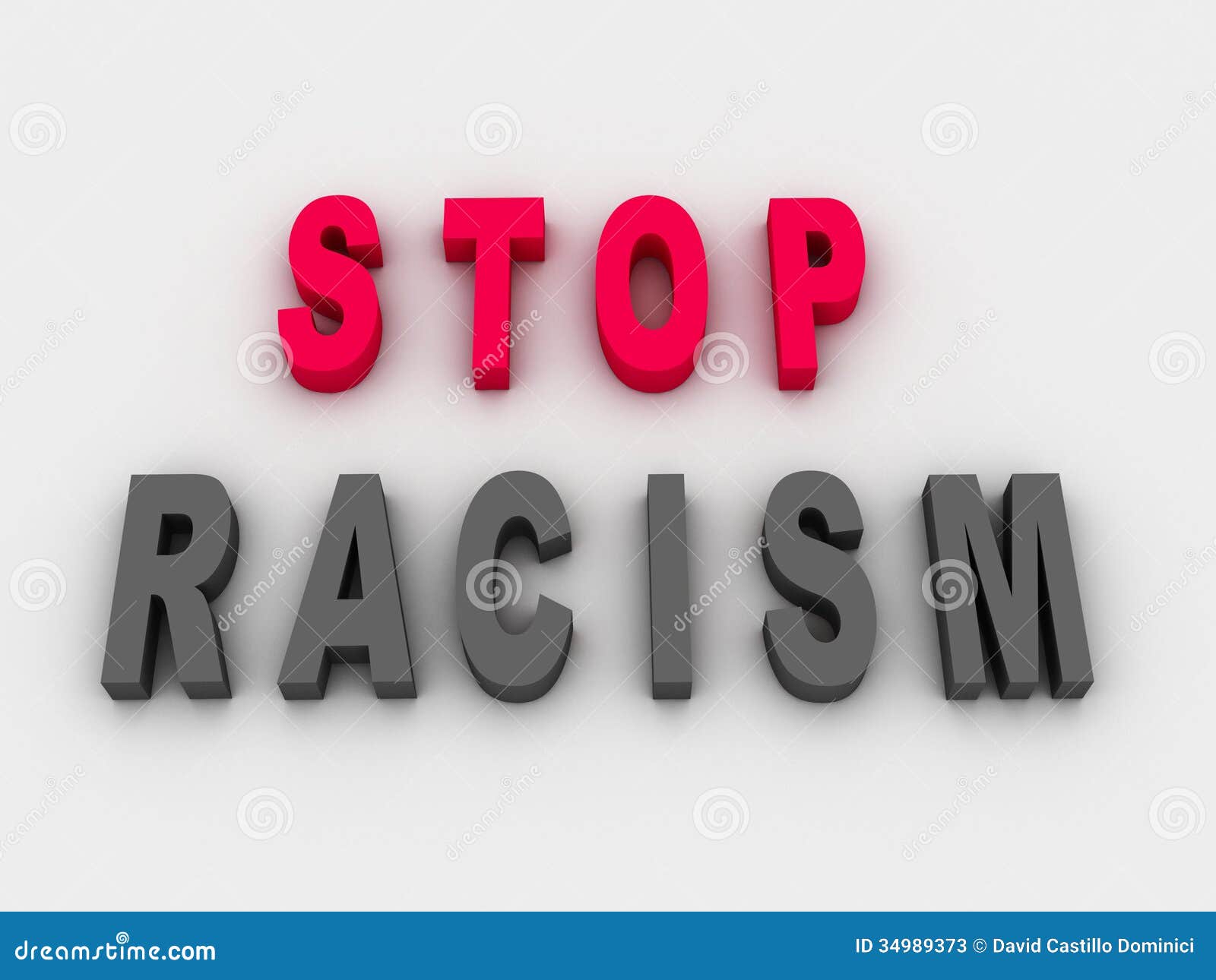 Stop Racism. Hand Drawn Lettering Logo For Social Media Content. Anti ...