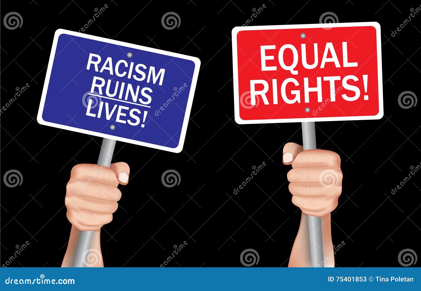 Stop racism stock image. Image of lives, racist, paint - 75401853