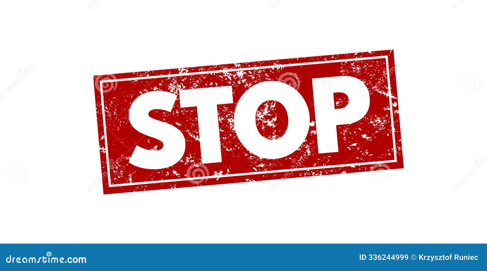 Stop Rectangular Sign , Rubber Stamp Stock Illustration - Illustration ...