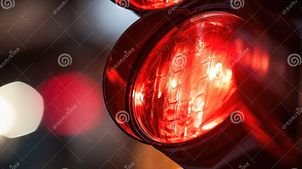 Stop red light stoplight stock illustration. Illustration of surface ...
