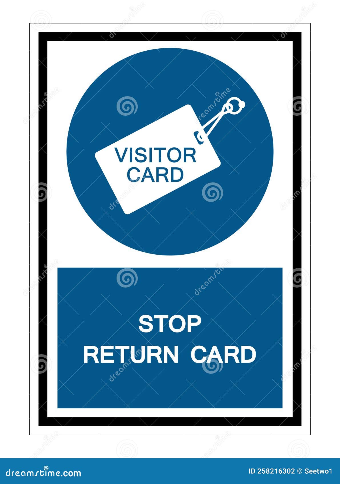Stop Return Card Symbol Sign Isolate on White Background,Vector ...