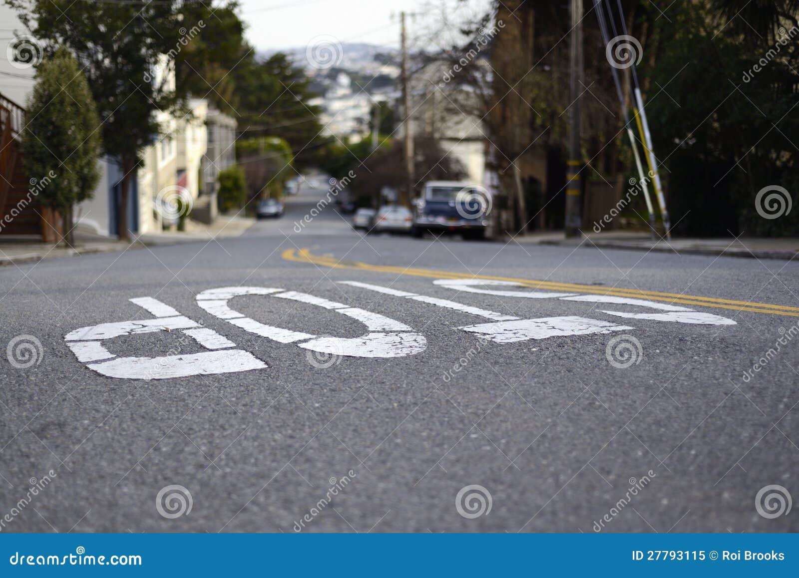 Stop road marking stock image. Image of road, street - 27793115