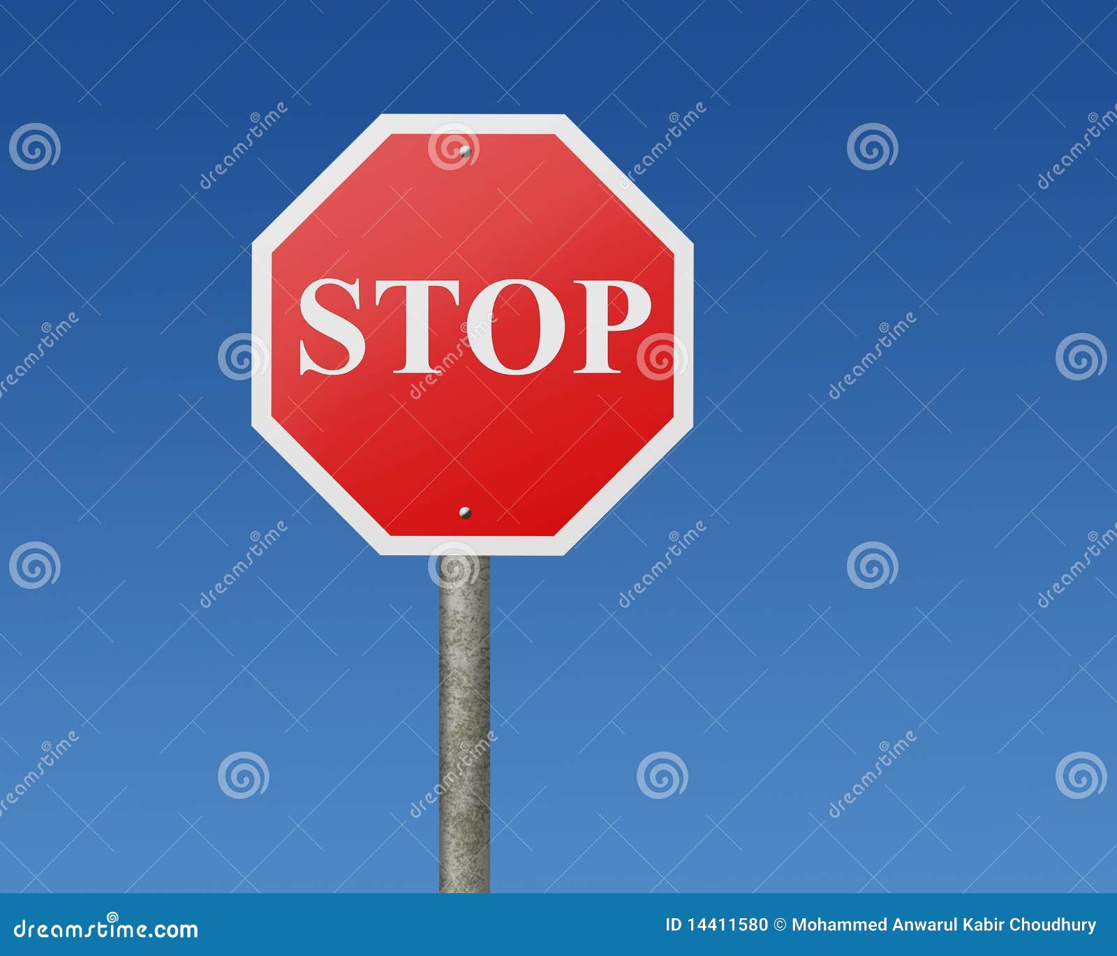 Stop road sign stock illustration. Illustration of scene - 14411580