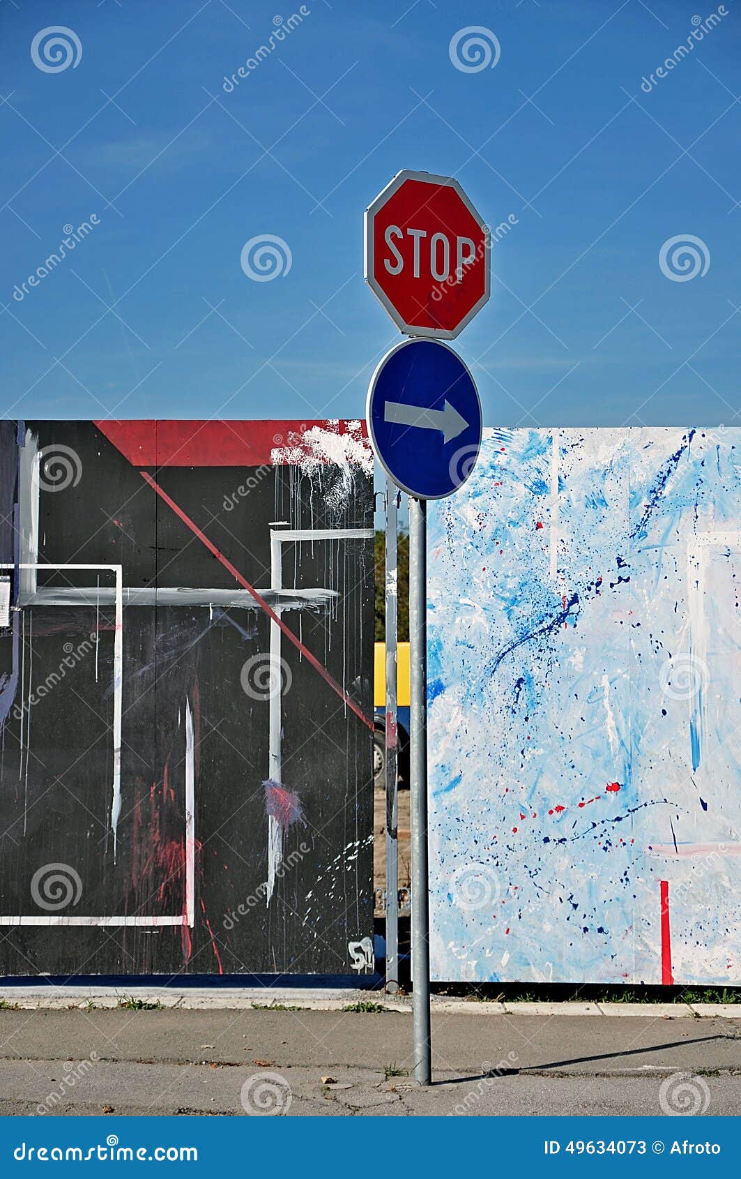 Stop road sign stock image. Image of road, danger, landscape - 49634073