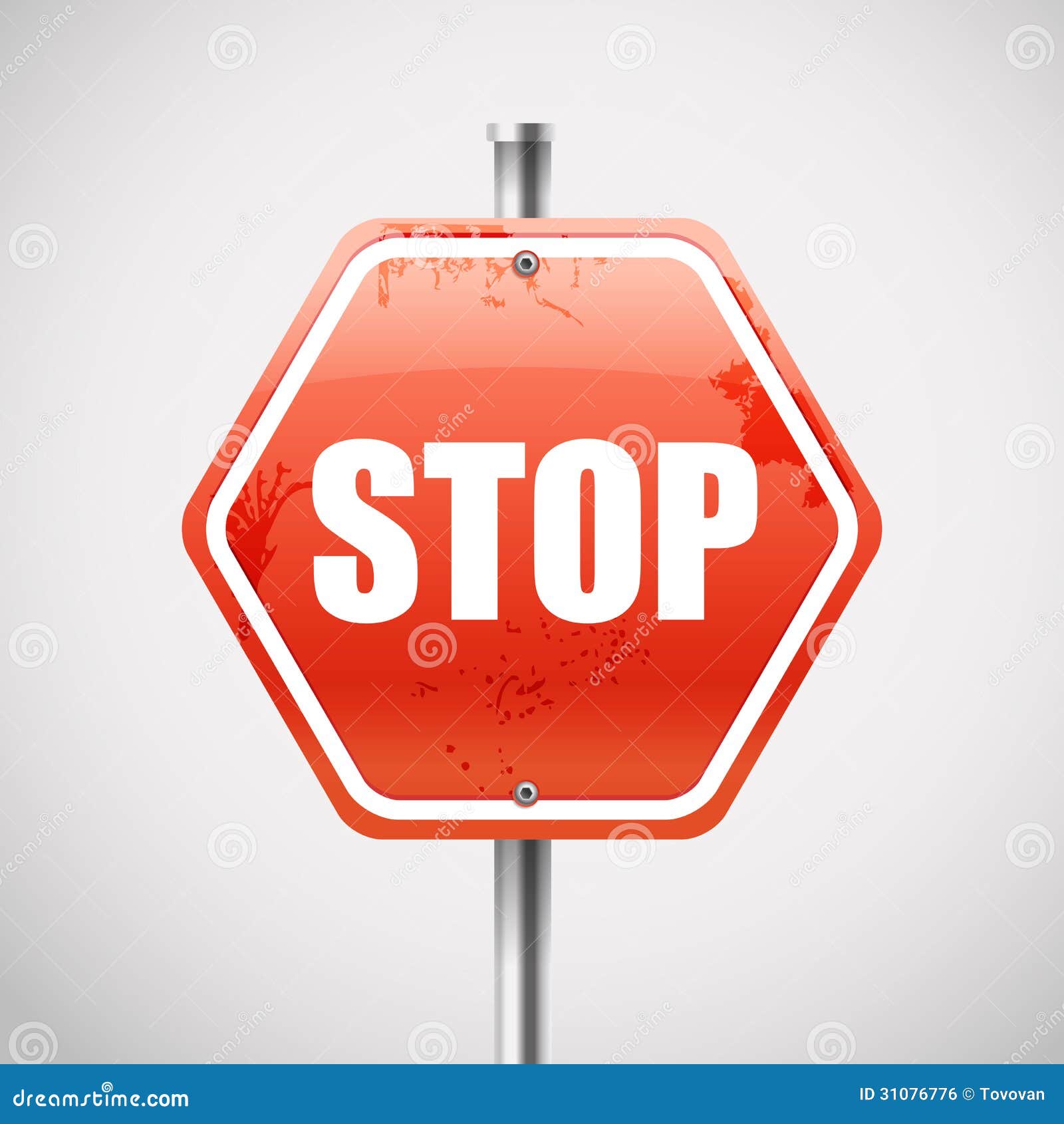 Stop road sign stock vector. Illustration of transportation - 31076776