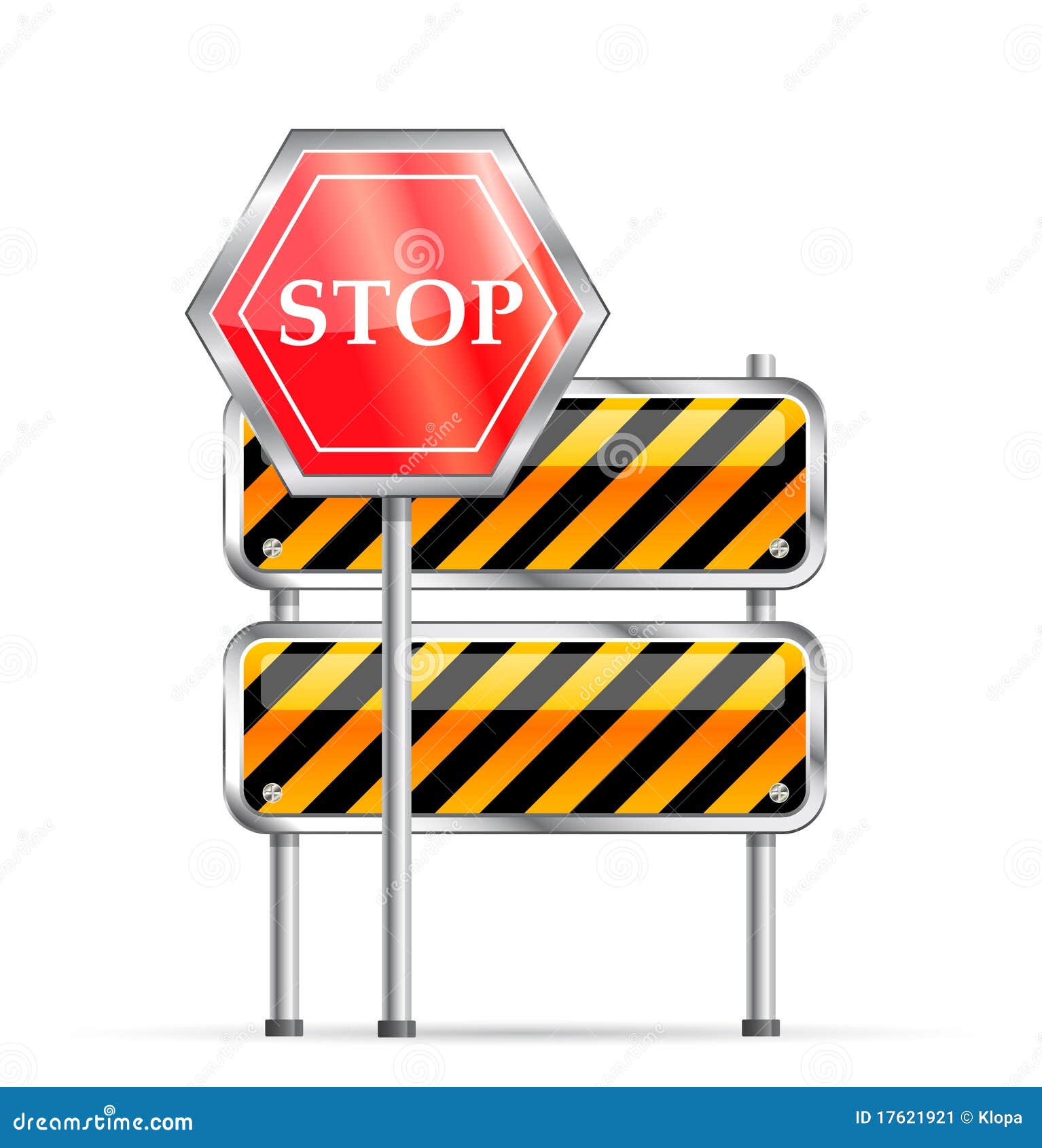 Set Of Stop Road Signs With Hand Gesture. Red Do Not Enter Traffic Sign ...