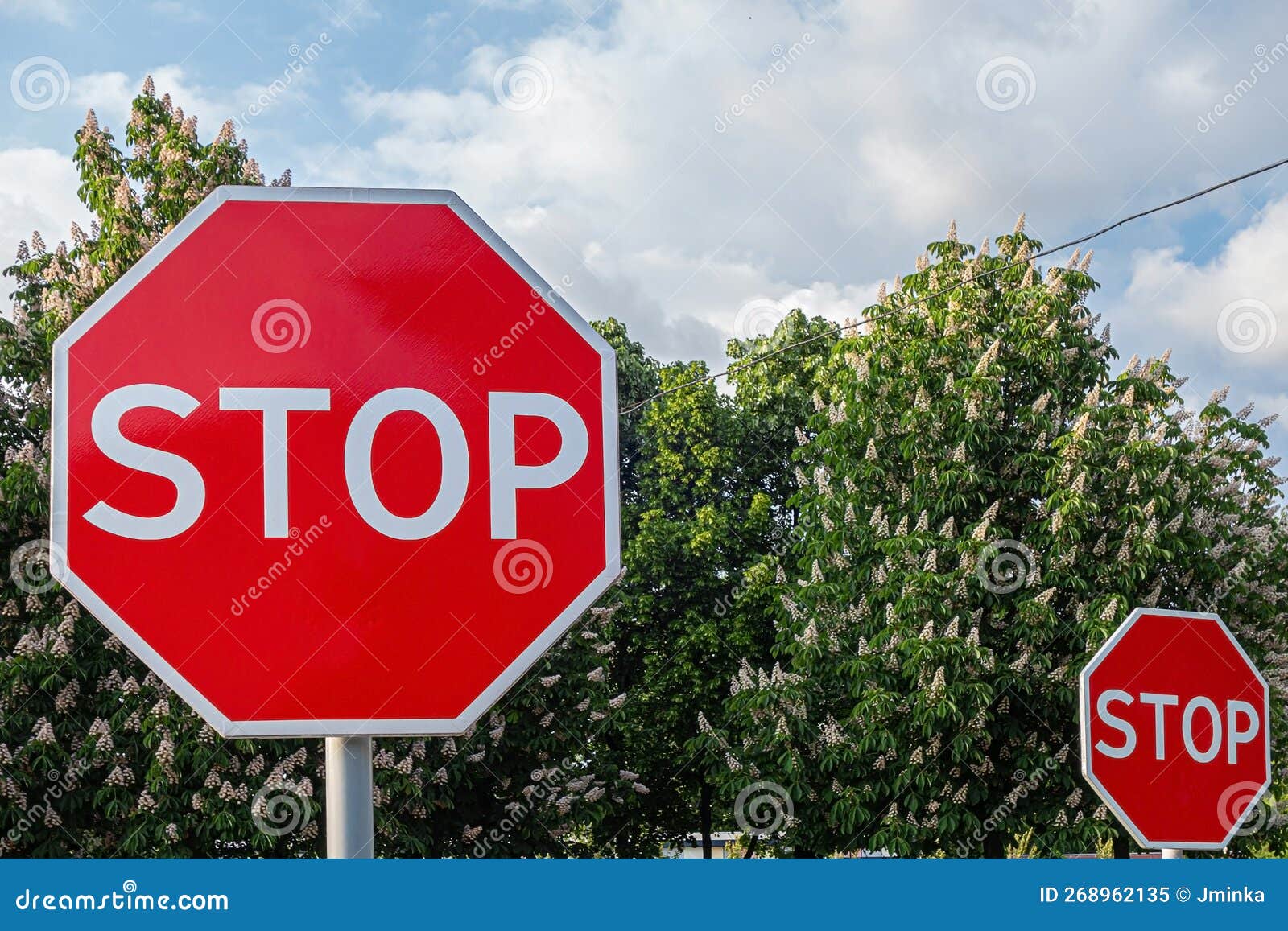 STOP road signs stock image. Image of signpost, object - 268962135