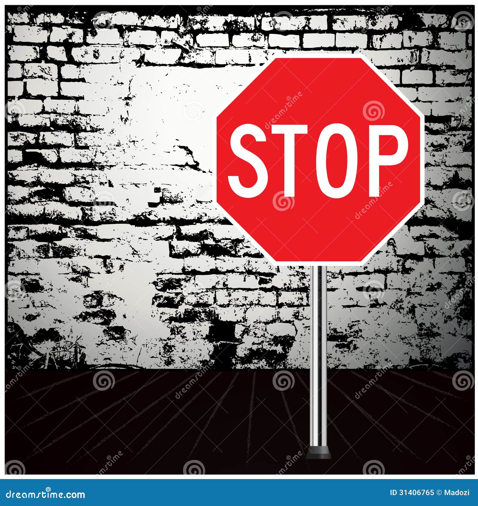Stop Road signs stock vector. Illustration of transportation - 31406765