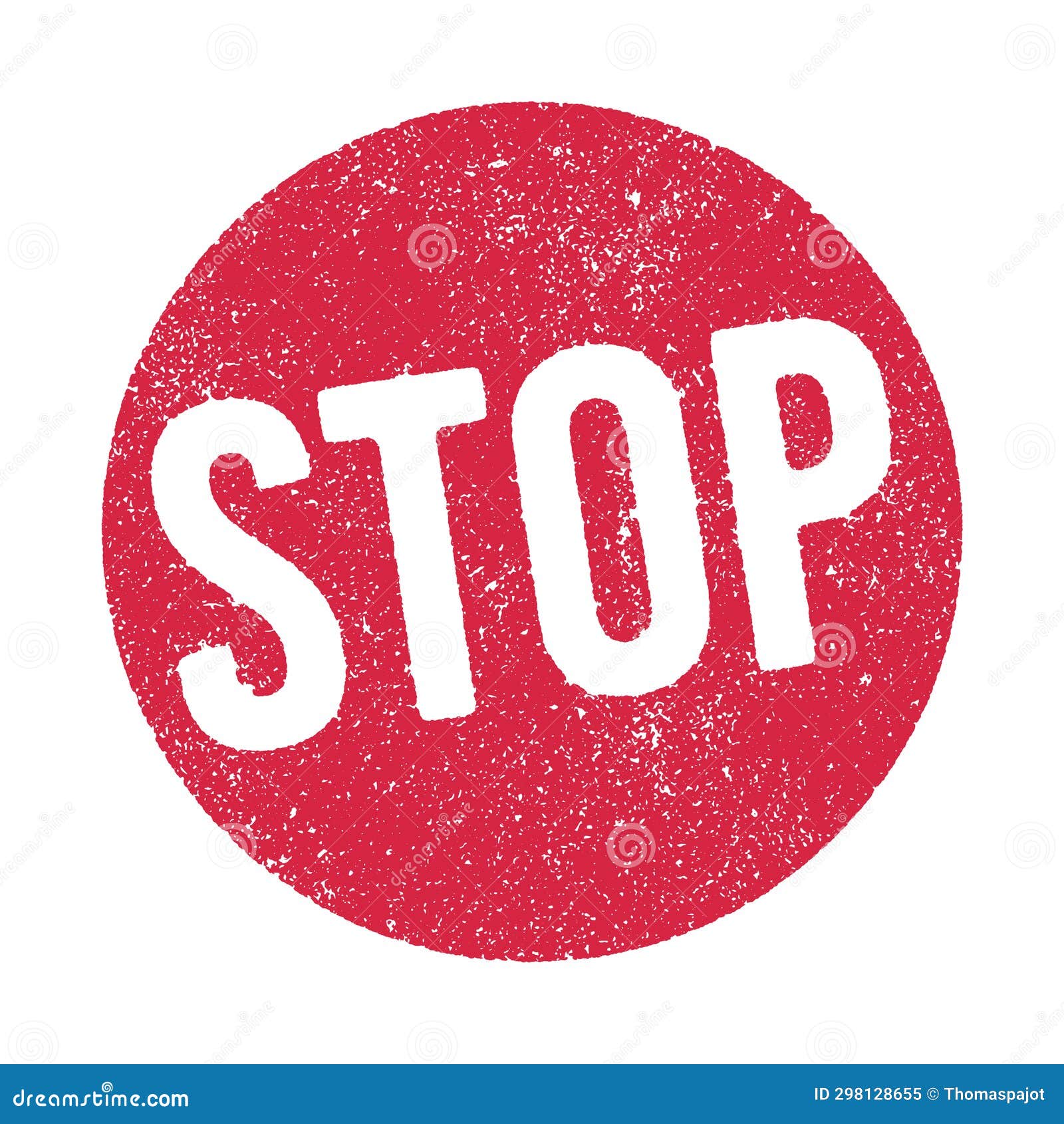 Stop round red ink stamp stock illustration. Illustration of block ...