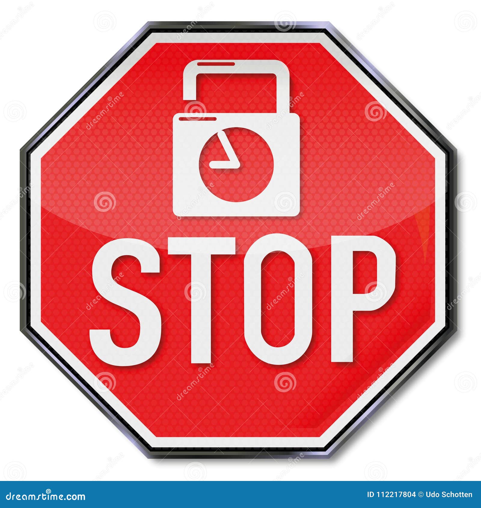 Stop safe and time lock stock vector. Illustration of backup - 112217804