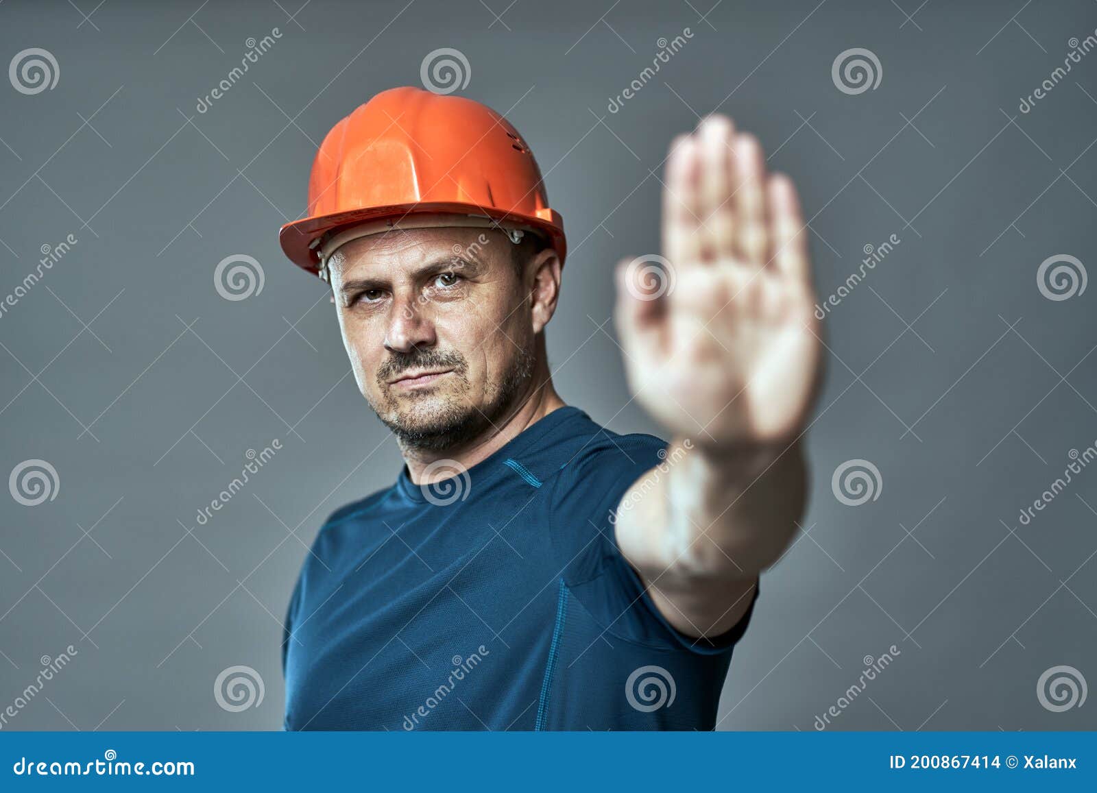 Stop, safety first stock photo. Image of hard, construction - 200867414
