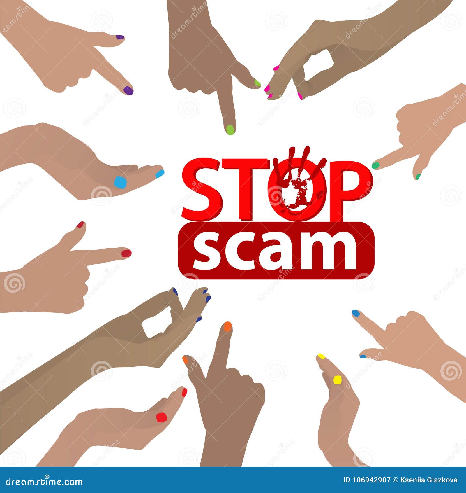 Stop scam. fraud and fraud stock vector. Illustration of crime - 106942907